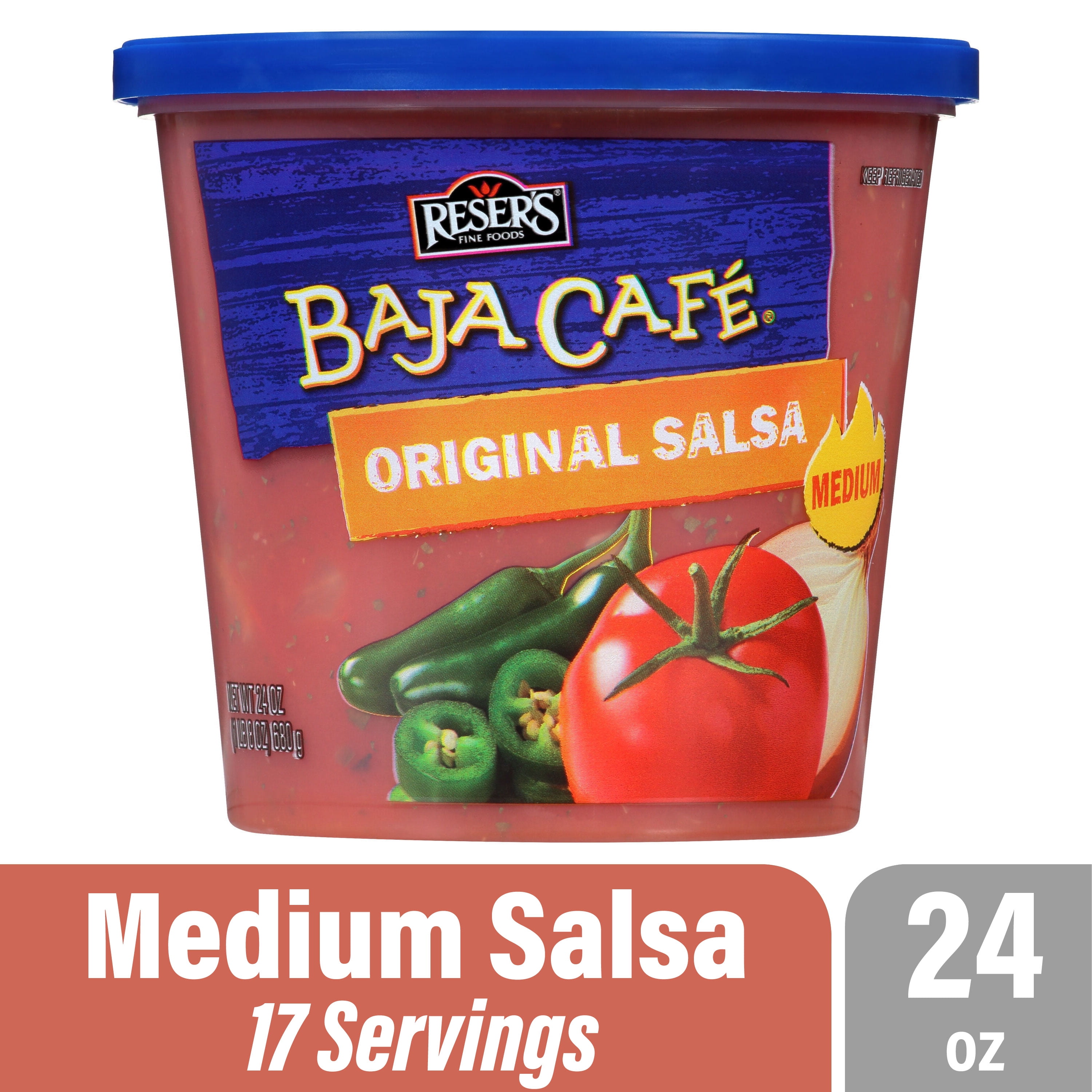 Reser's Baja Cafe Medium Original Salsa, 24 oz Tub (Refrigerated ...
