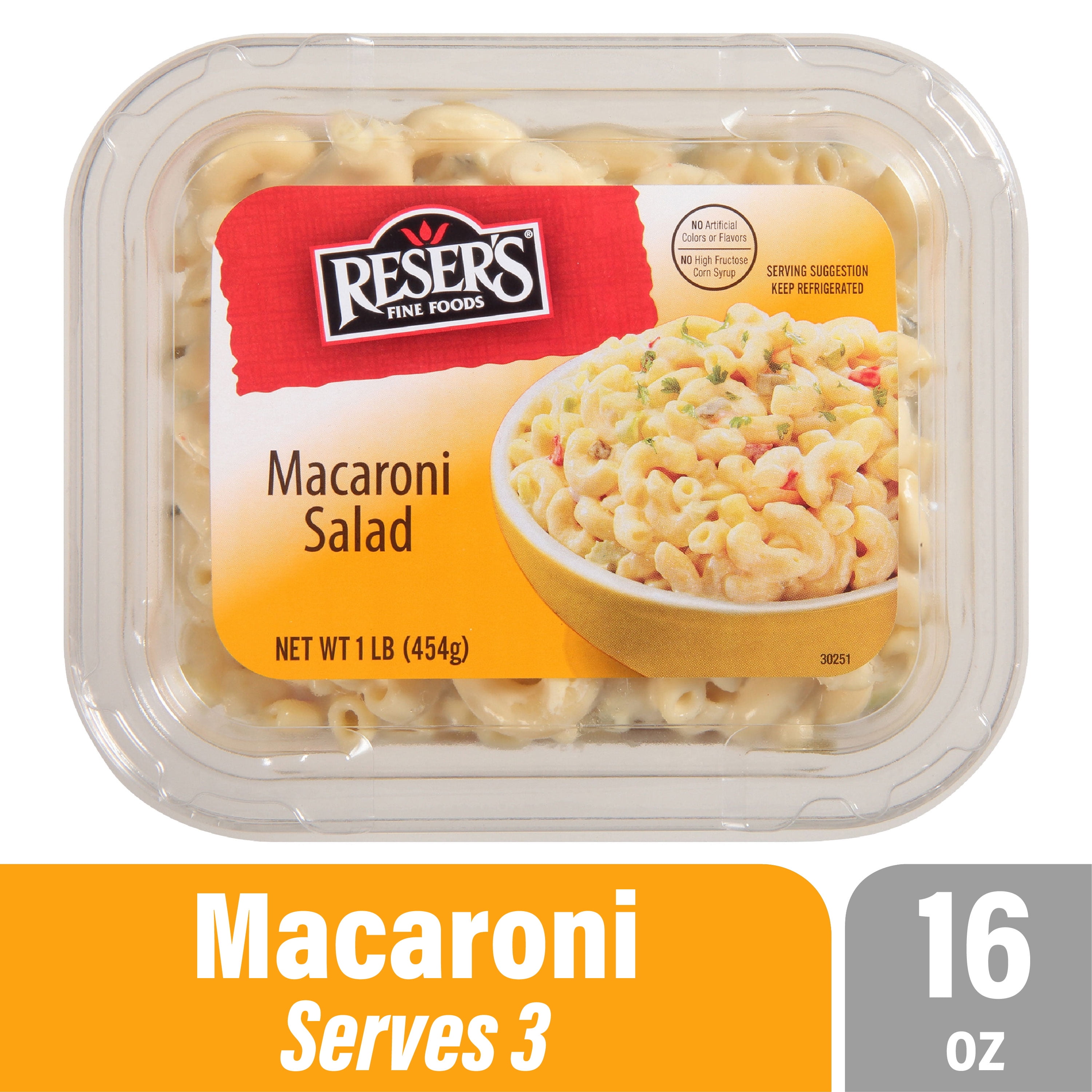 Reser's Fine Foods Macaroni Salad, 16 oz Tub (Refrigerated) - Walmart.com