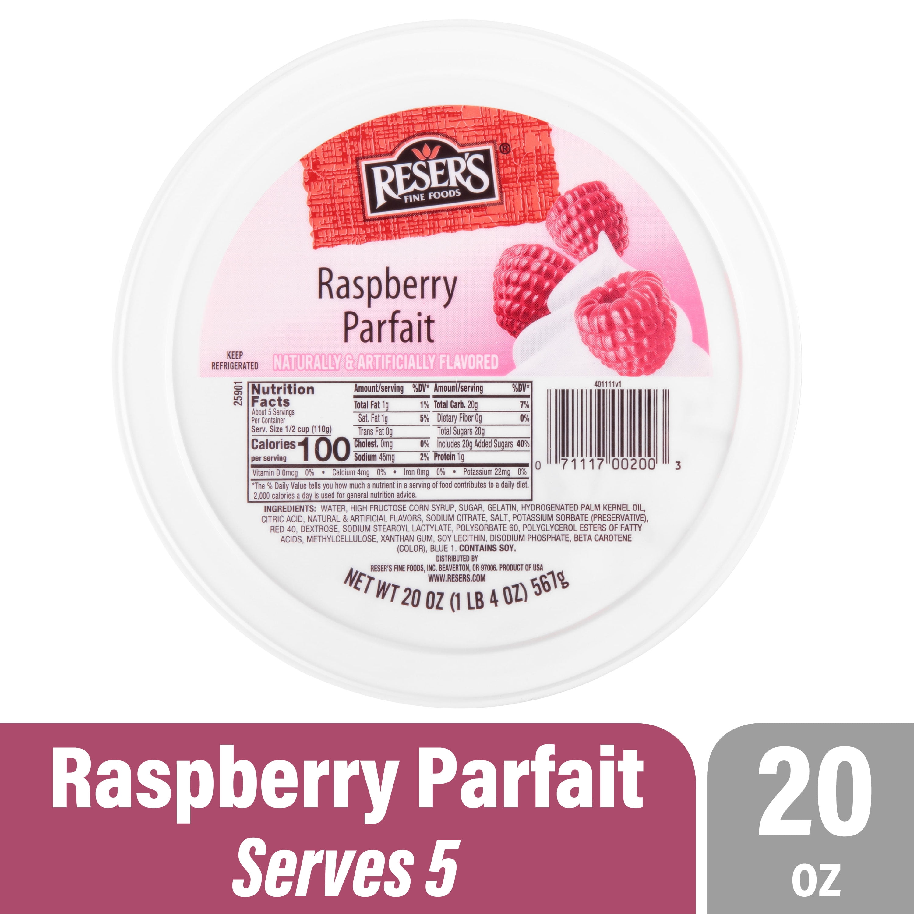 Reser's Fine Foods Raspberry Parfait, 20 oz Tub (Refrigerated ...