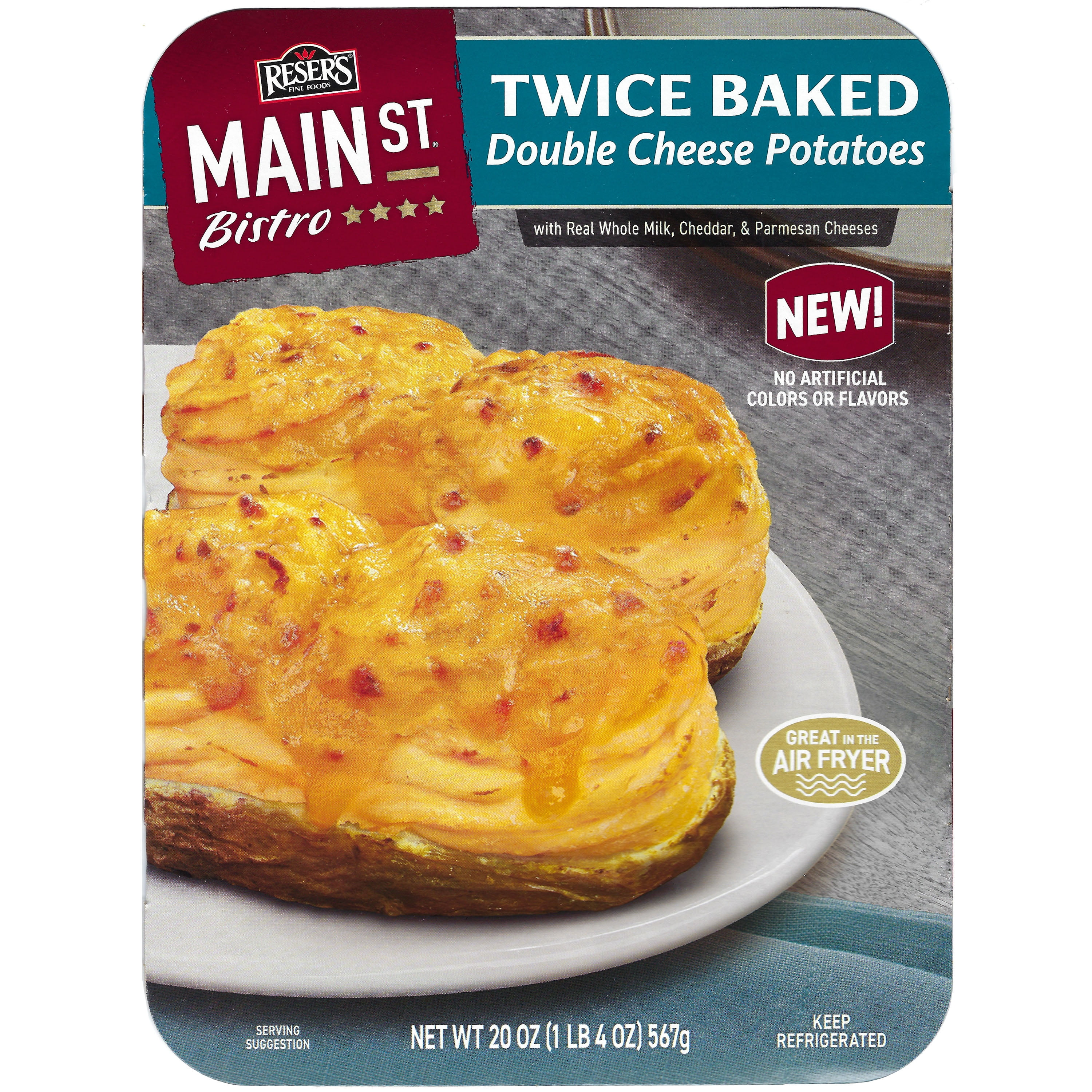 Reser's Main St Bistro Twice Baked Double Cheese Potatoes, 16 oz Tray ...