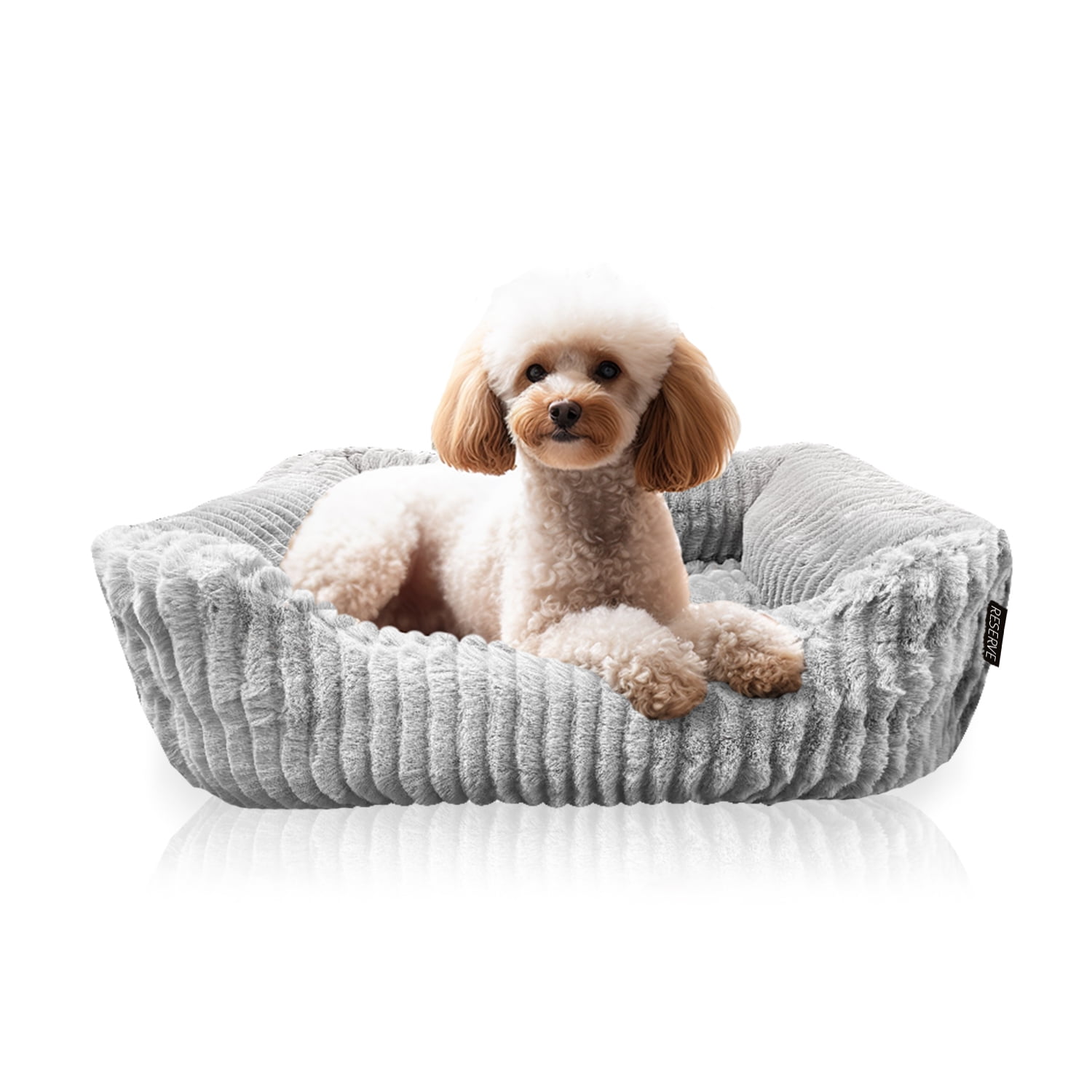 Reserve Jacquard Cuddler, Ultra-Soft & Elegant Pet Bed for Dogs & Cats ...