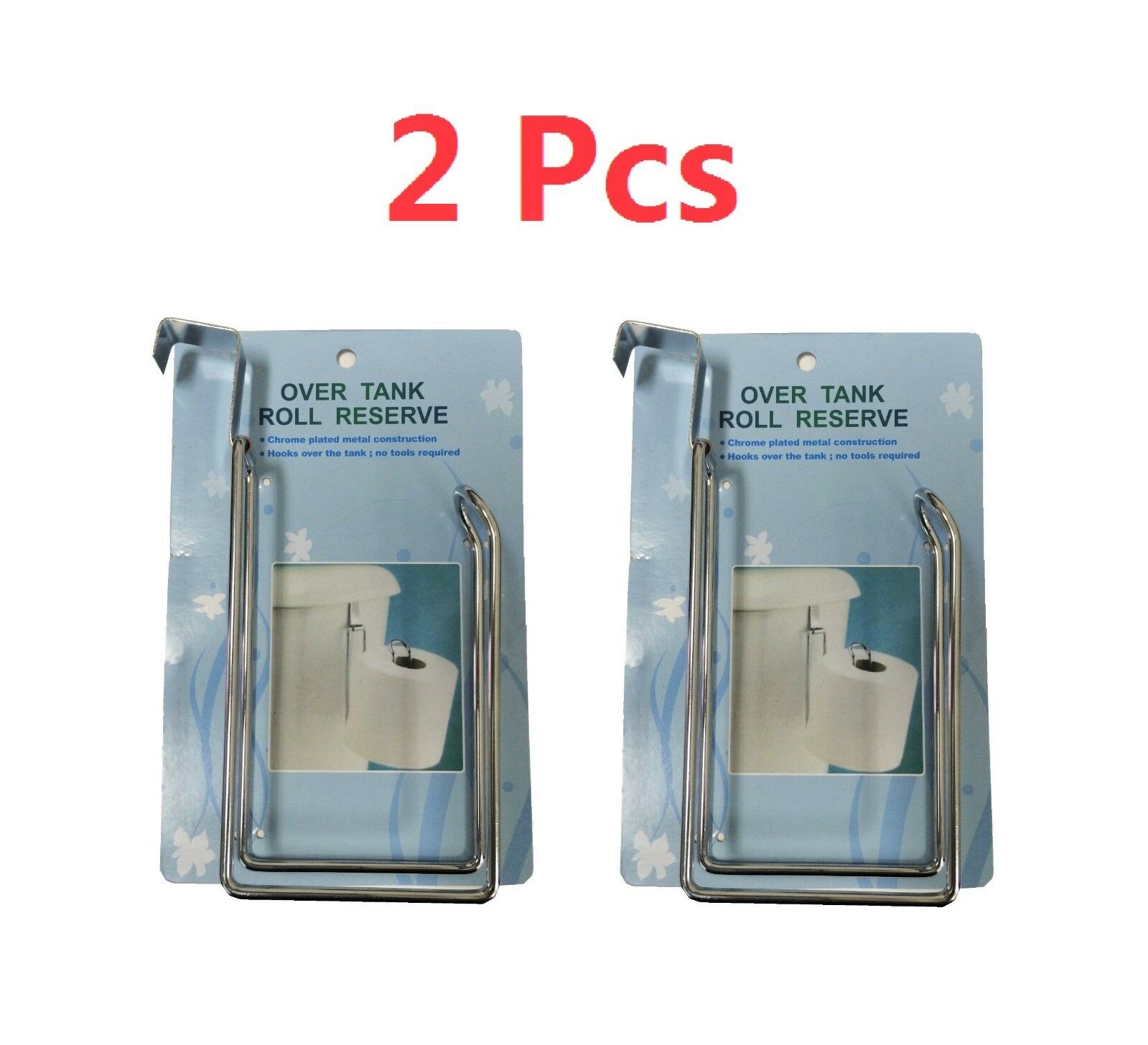 Reserve Toilet Paper Holder Over The Tank Hanging Metal Tissue Roll ...