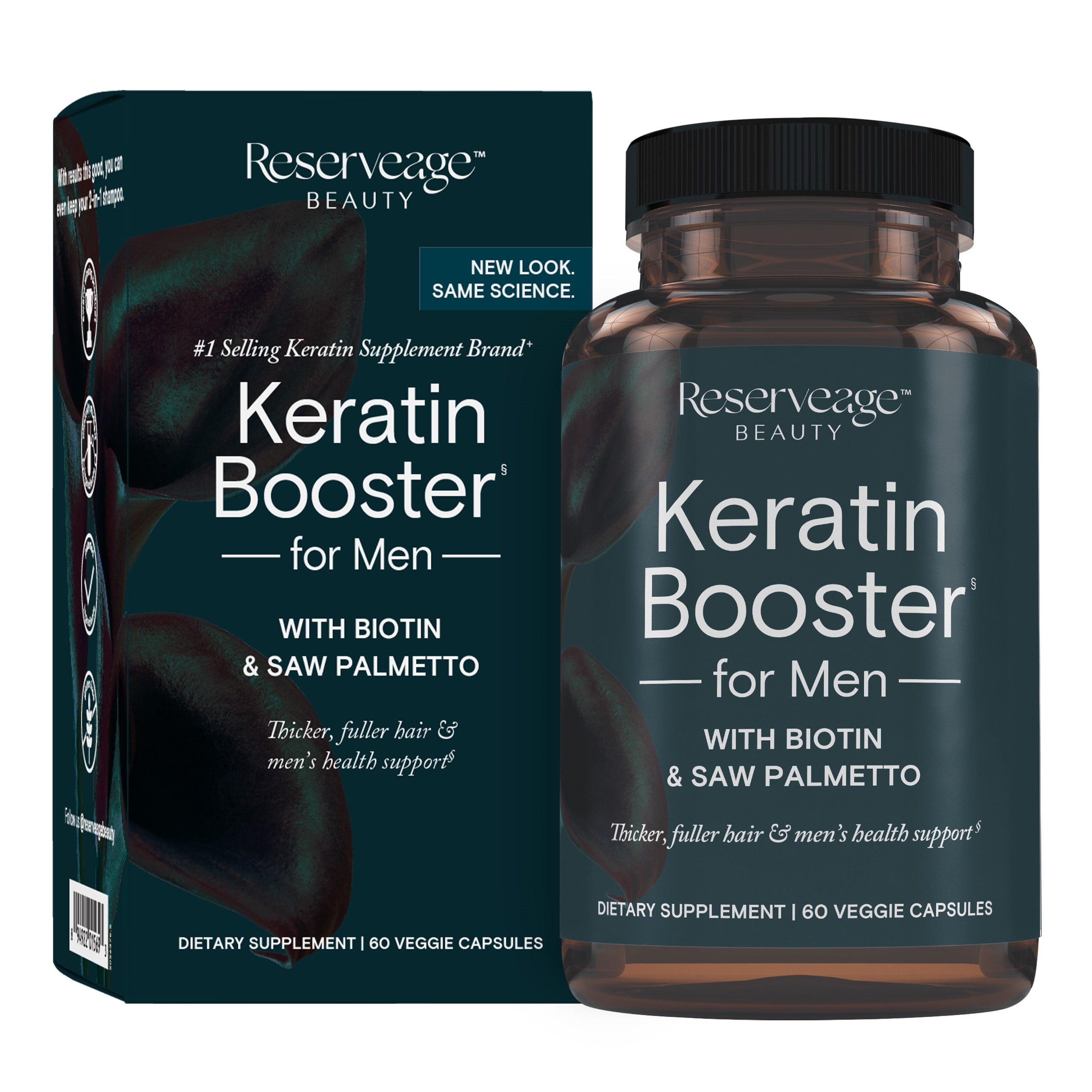 Reserveage Beauty Men's Keratin Hair Booster, Hair Growth & Loss ...