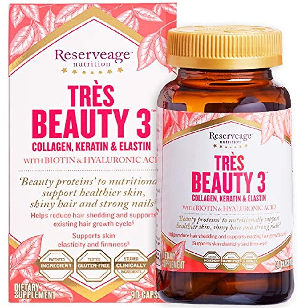 Reserveage Tres Beauty 3 Beauty Supplement for Hair Skin and Nails with ...