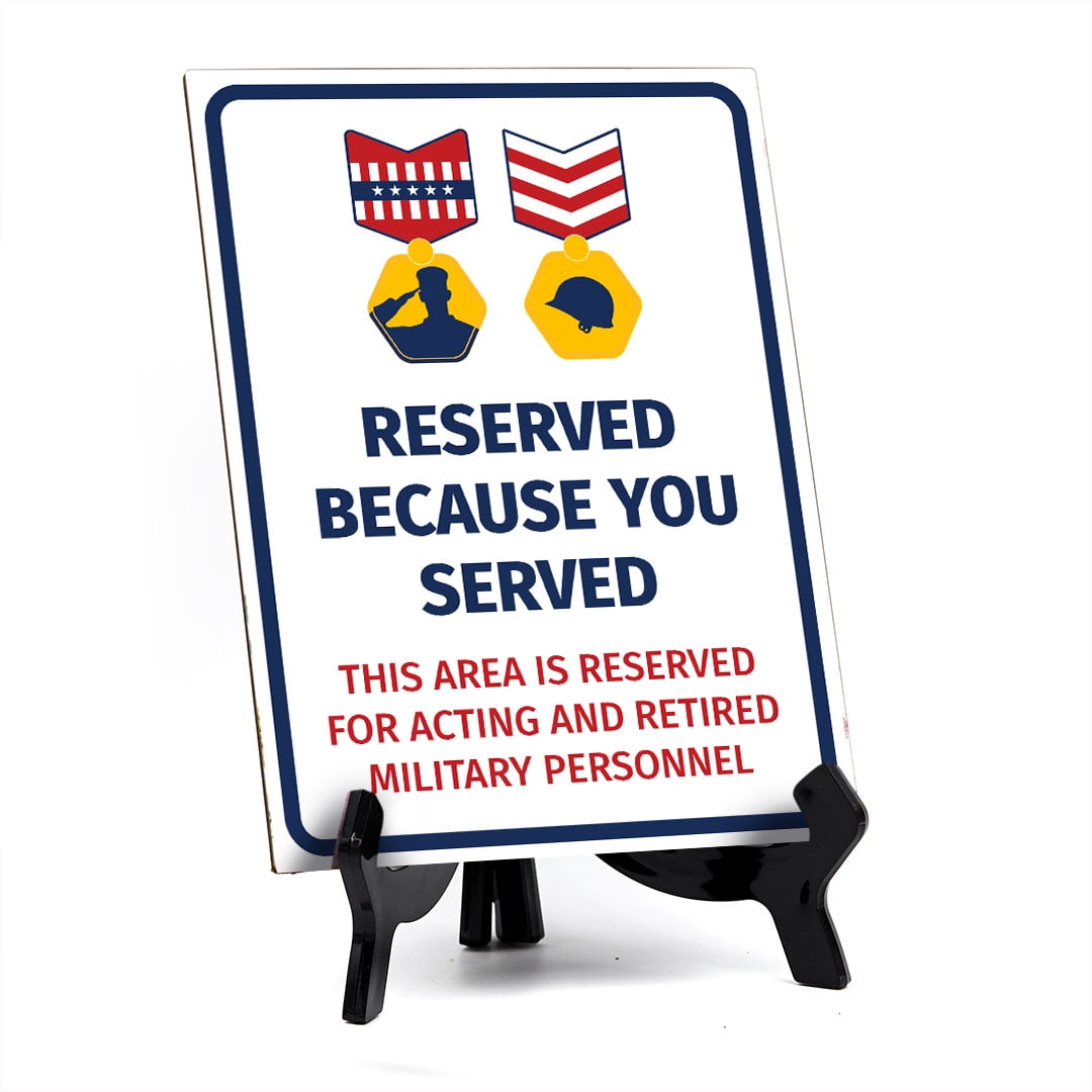 Reserved Because You Served: This Area Is Reserved For Acting & Retired ...