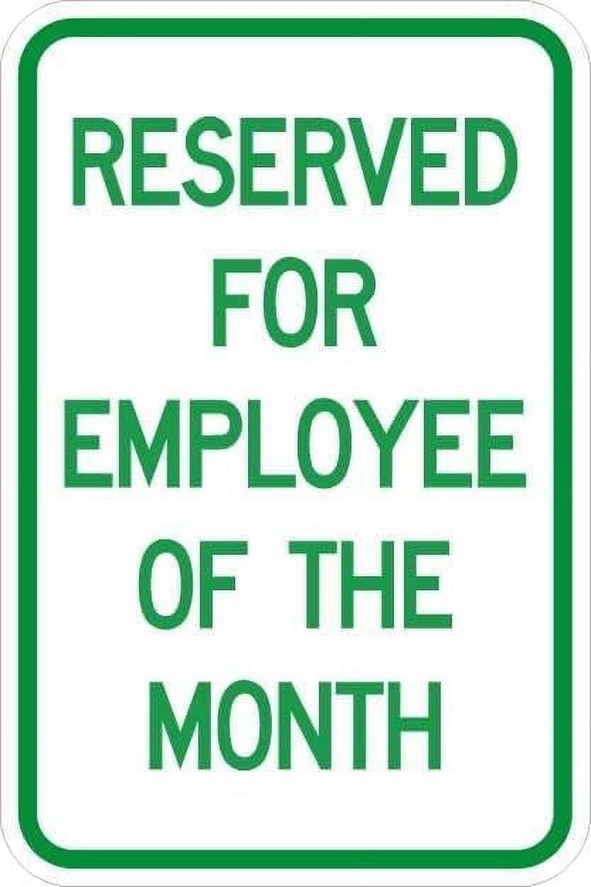 Reserved For Employee of the Month Sign Parking Signs Metal Sign Tin ...