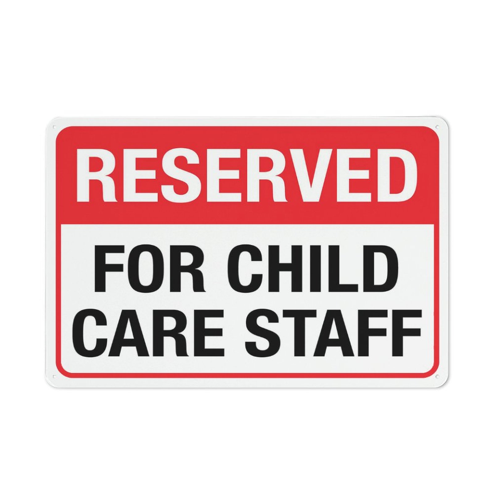 Reserved For Child Care Staff Sign Warning Tin Sign Home Kitchen Farm ...