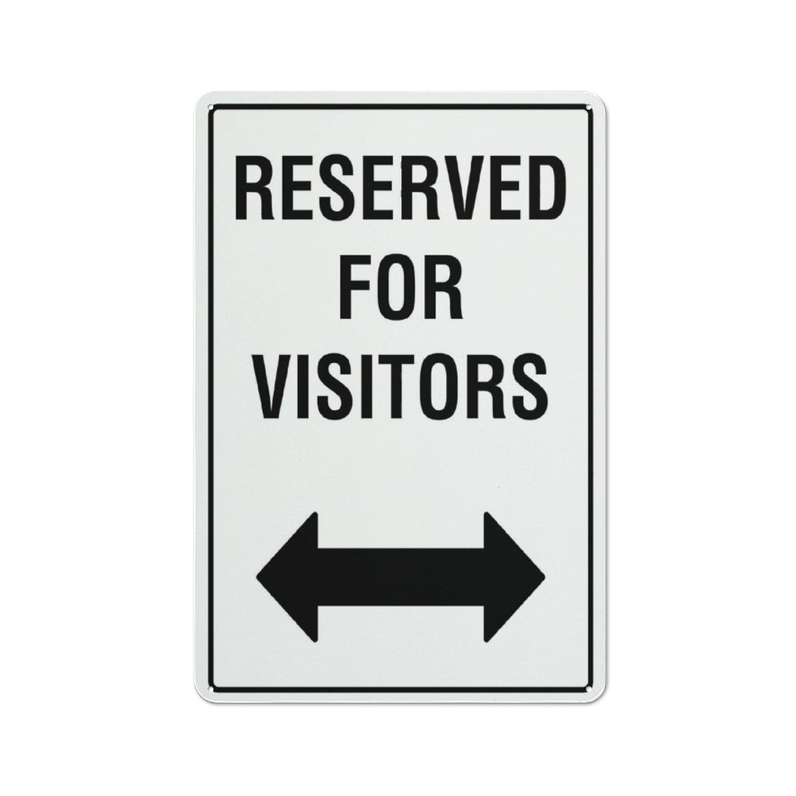 Reserved For Visitors Sign Signs Outdoor, Uv Printed Aluminum 12 X 8 In ...