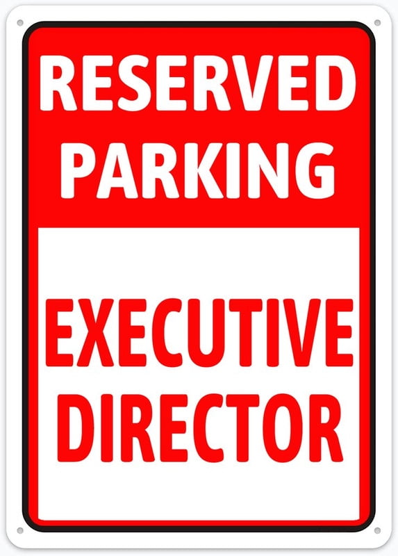 Reserved Parking Executive Director Funny Vintage Tin Signs 8 X 12 Inch ...