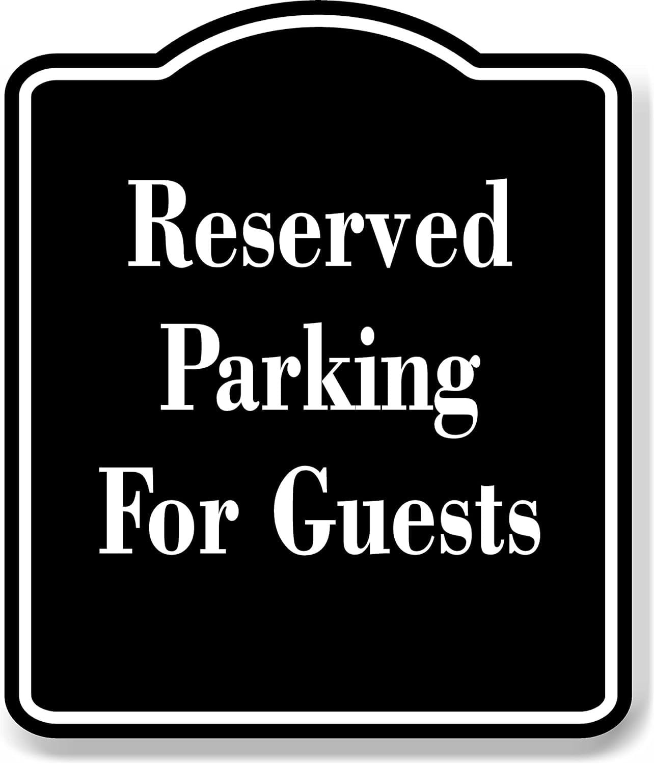 Reserved Parking For Guests Golf Course BLACK Aluminum Composite Sign ...