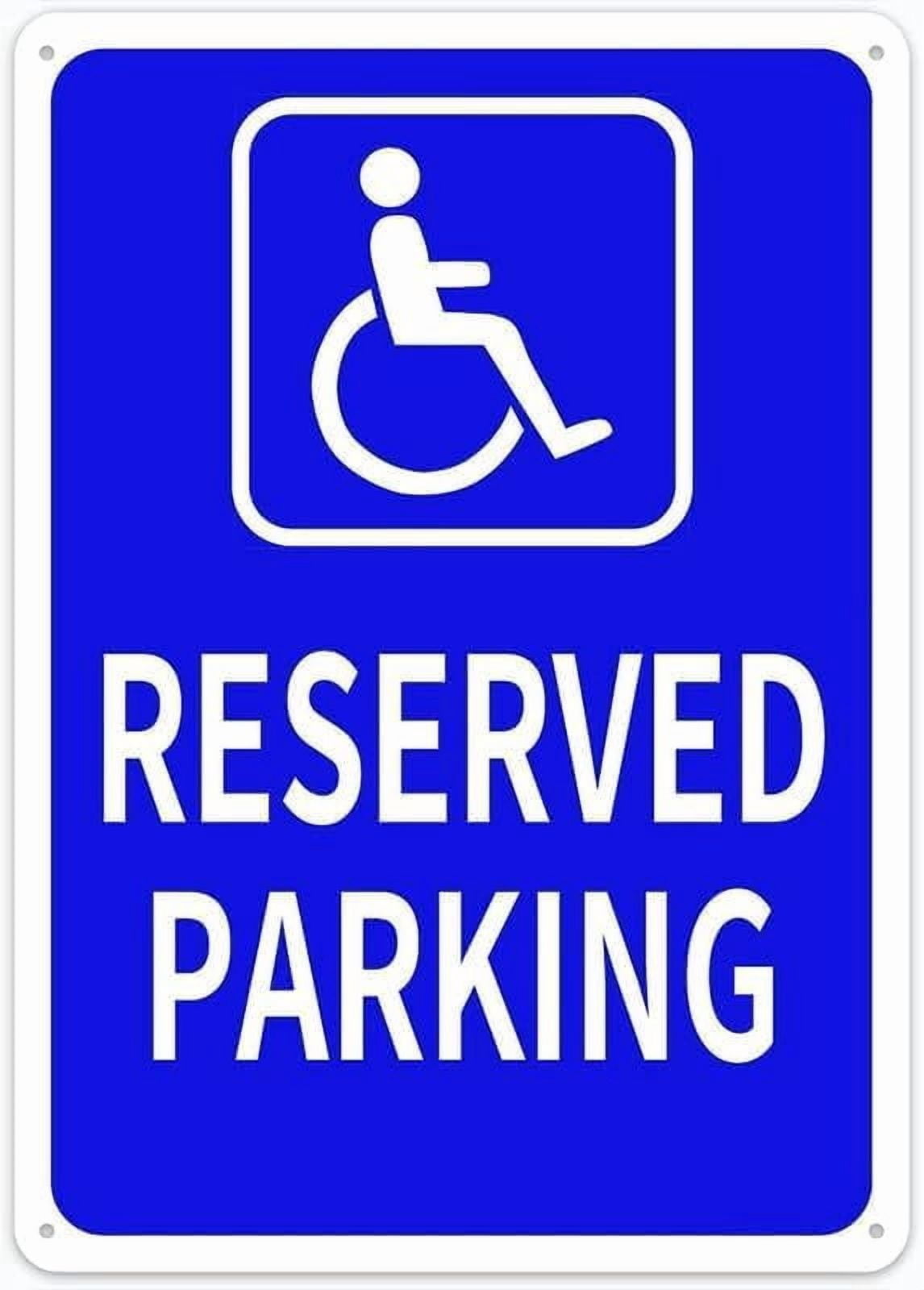 Reserved Parking Rustic Metal Tin Sign, Home Outdoor Wall Decor for ...