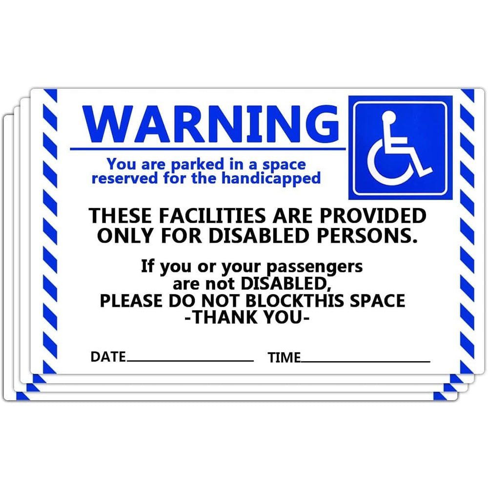 Reserved Parking Sign 5x8inch Warning You are Parked in a Space ...