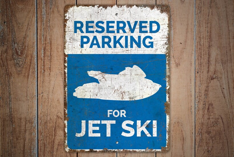 Reserved Parking Sign Jet Ski Parking Parking Decor Parking Sign ...