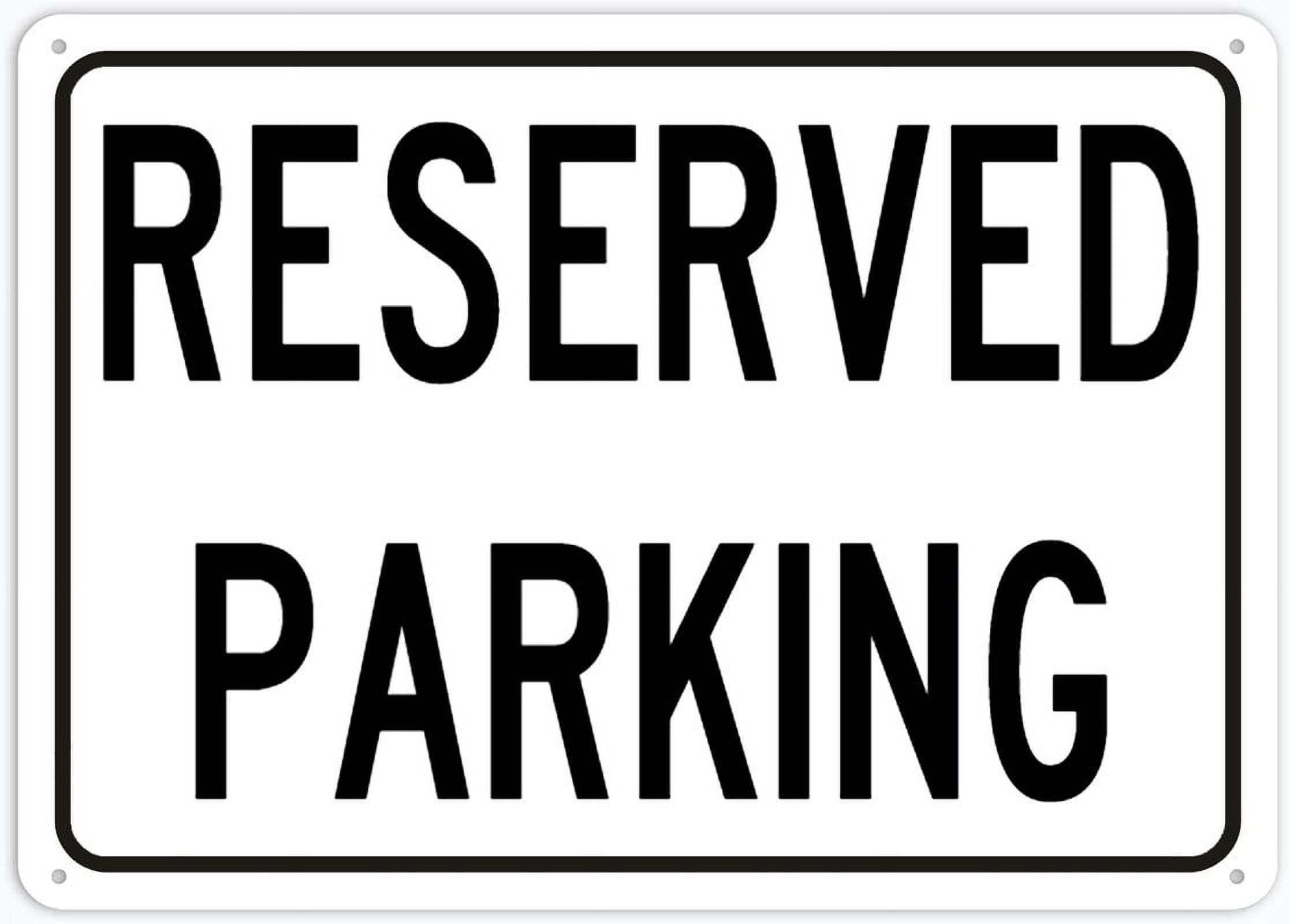 Reserved Parking Sign Outdoor Metal Sign - 12 X 8 Metal Signs For ...