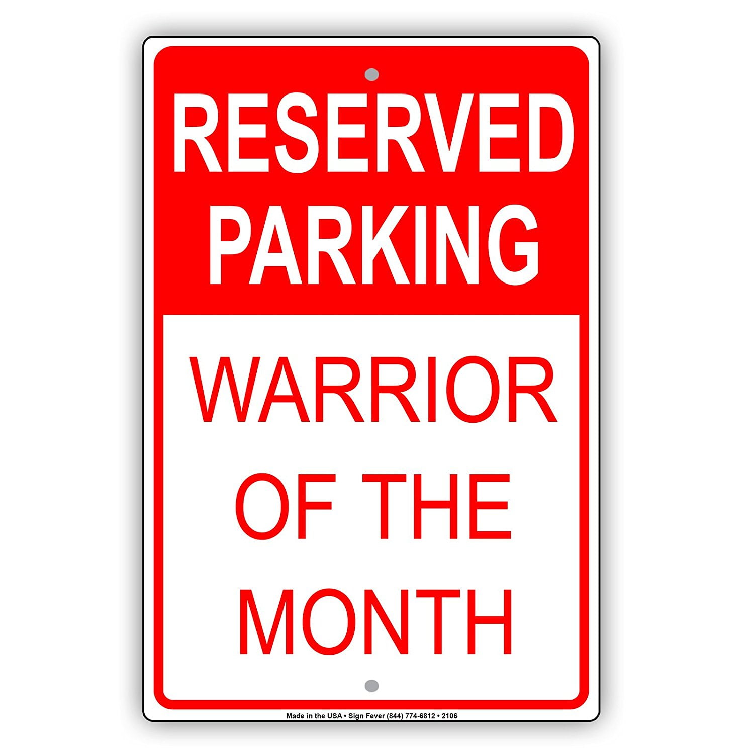 Reserved Parking Warrior Of The Month Ridiculous Humor Jokes Funny ...