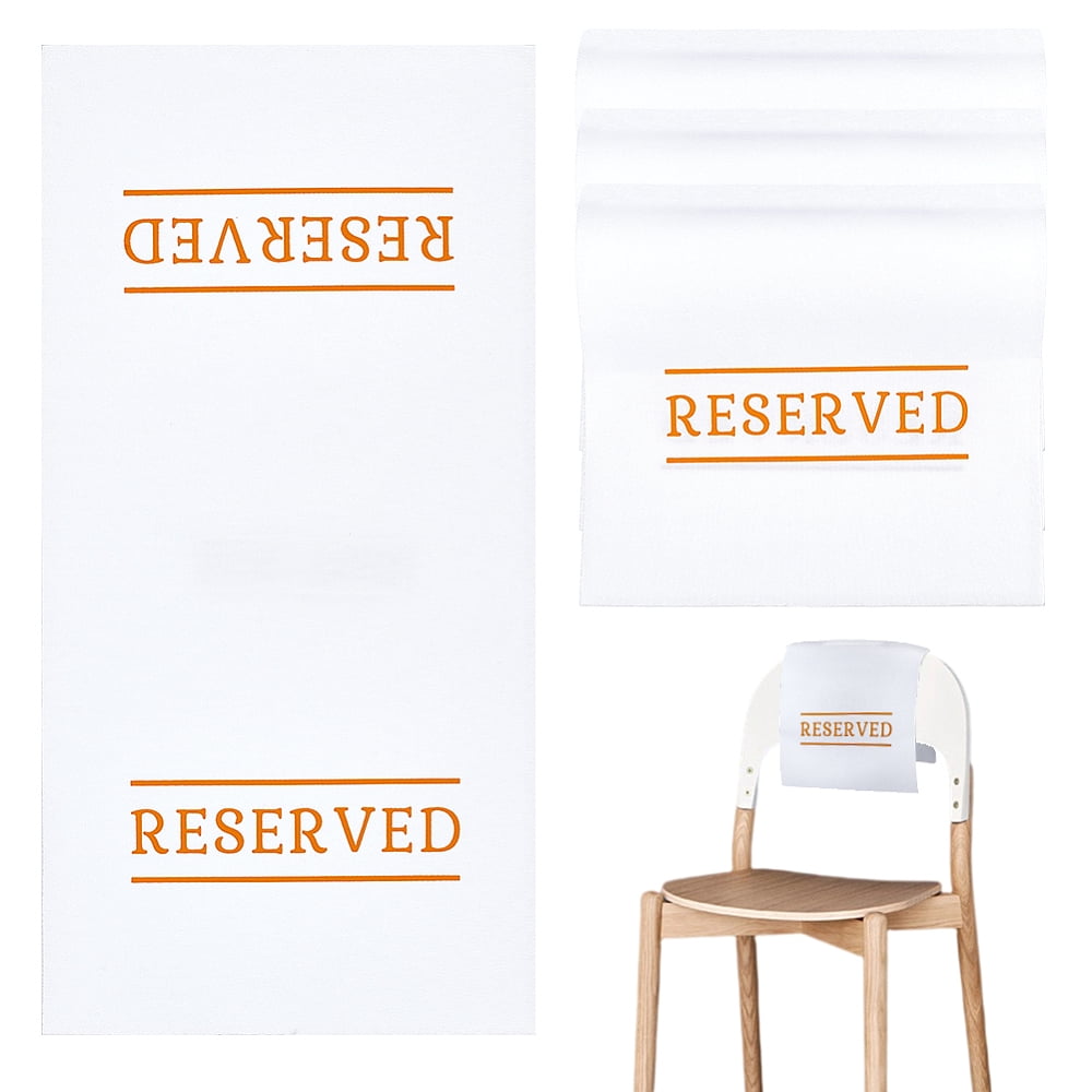 Reserved Seating Sign Seating Placeholder with Printed Word Reserved ...