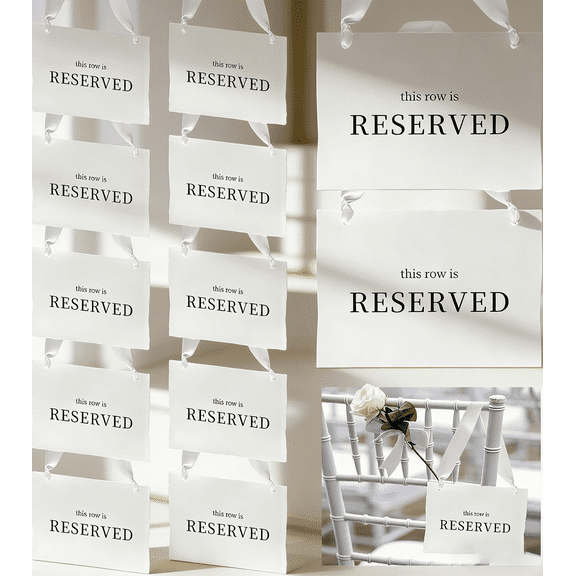 Reserved Signs Chairs