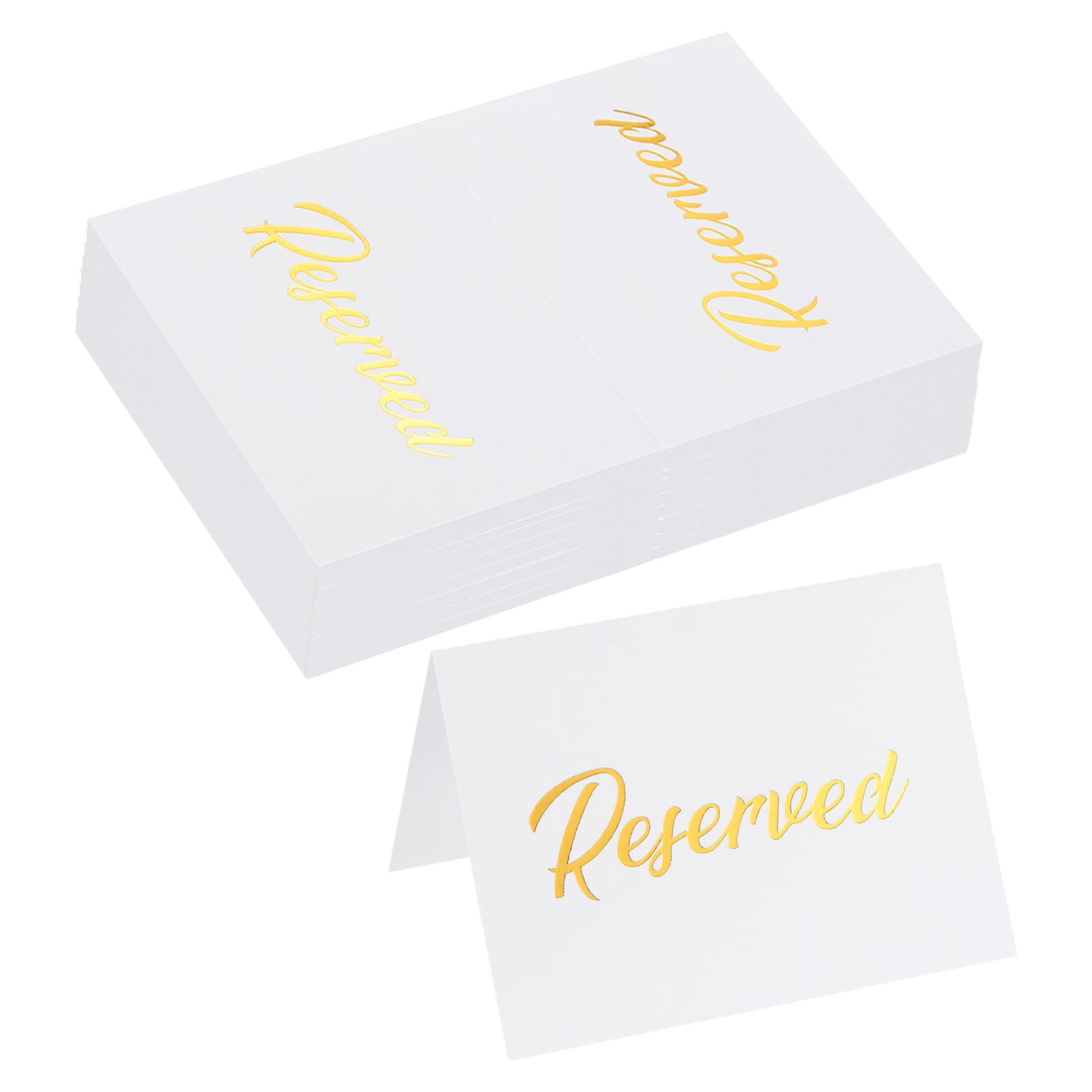 Reserved Table Signs,Gold Reserved Place Cards for Table at Restaurant ...