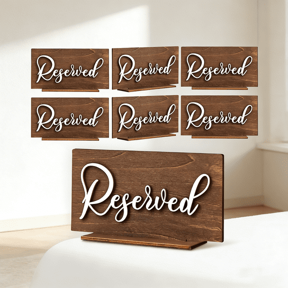 Table Reserved Signs