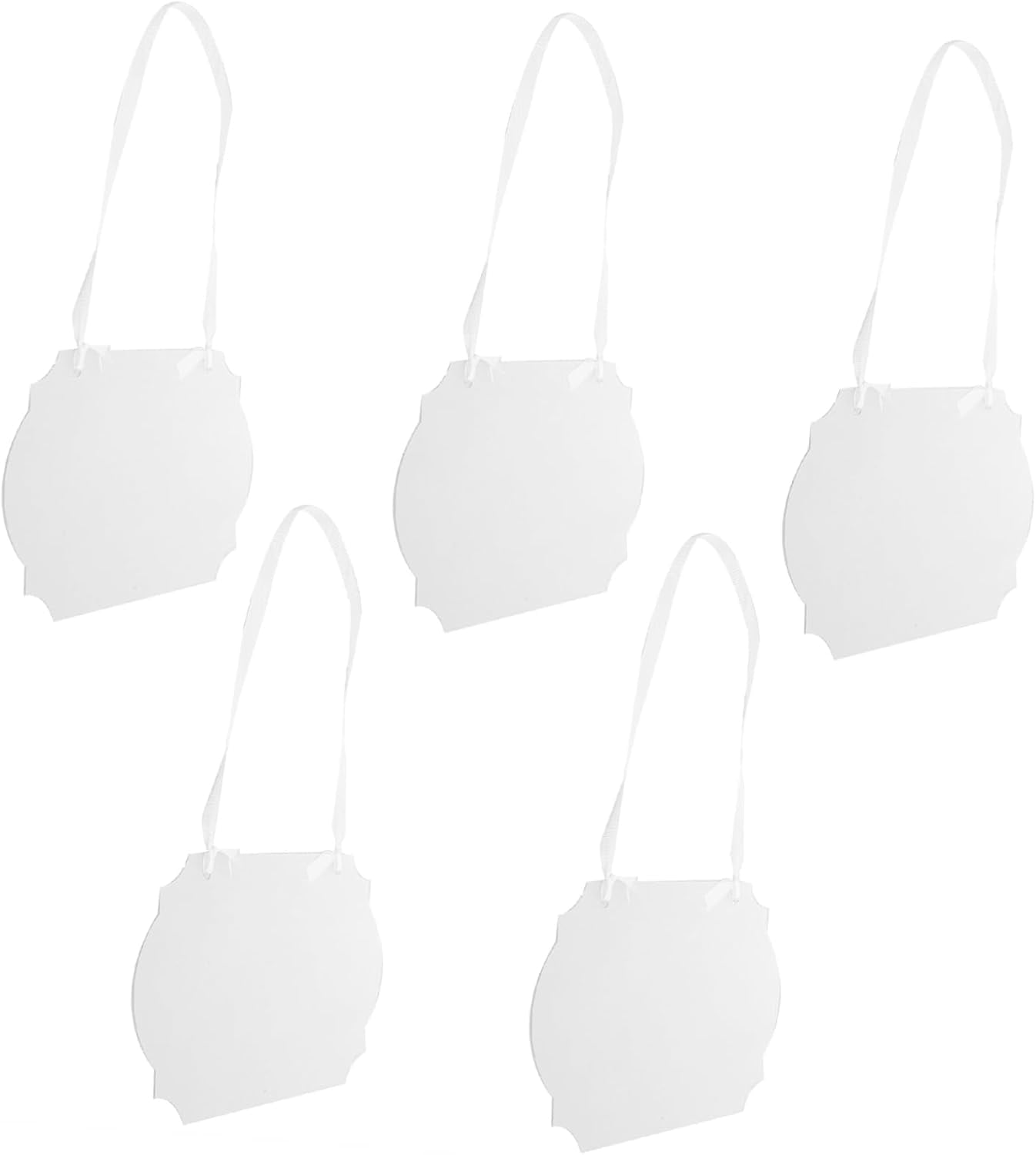 Reserved Wedding Chair Signs 5pcs Acrylic Hanging Labels Ruffled Sashes ...