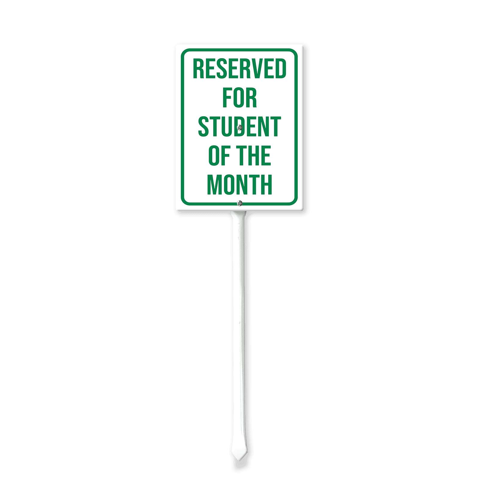 Reserved for Student of The Month Yard Sign With Stakes 8 x 12 inch ...