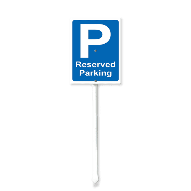 Reserved parking Yard Sign With Stakes 8 x 12 inch，Aluminum Sign for ...