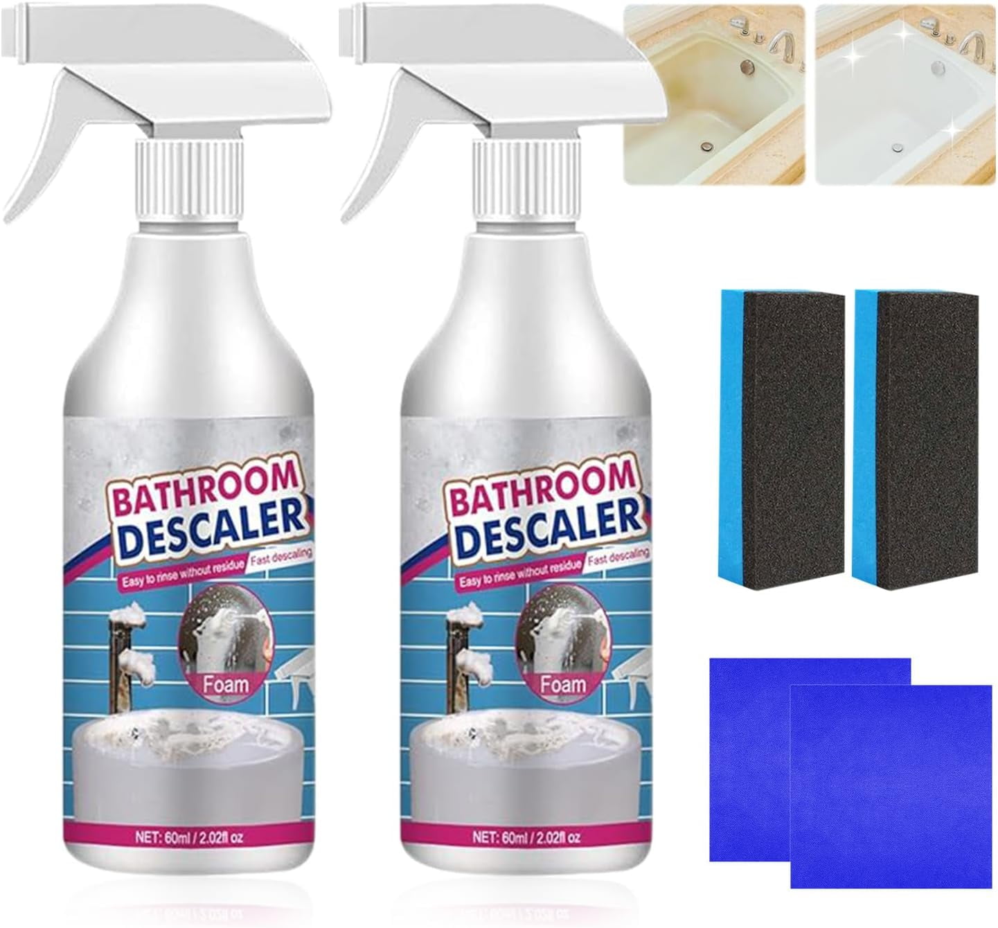 Reshline Foam Cleaner,Bathroom Descaler Cleaner,Bathroom Descaler Foam ...