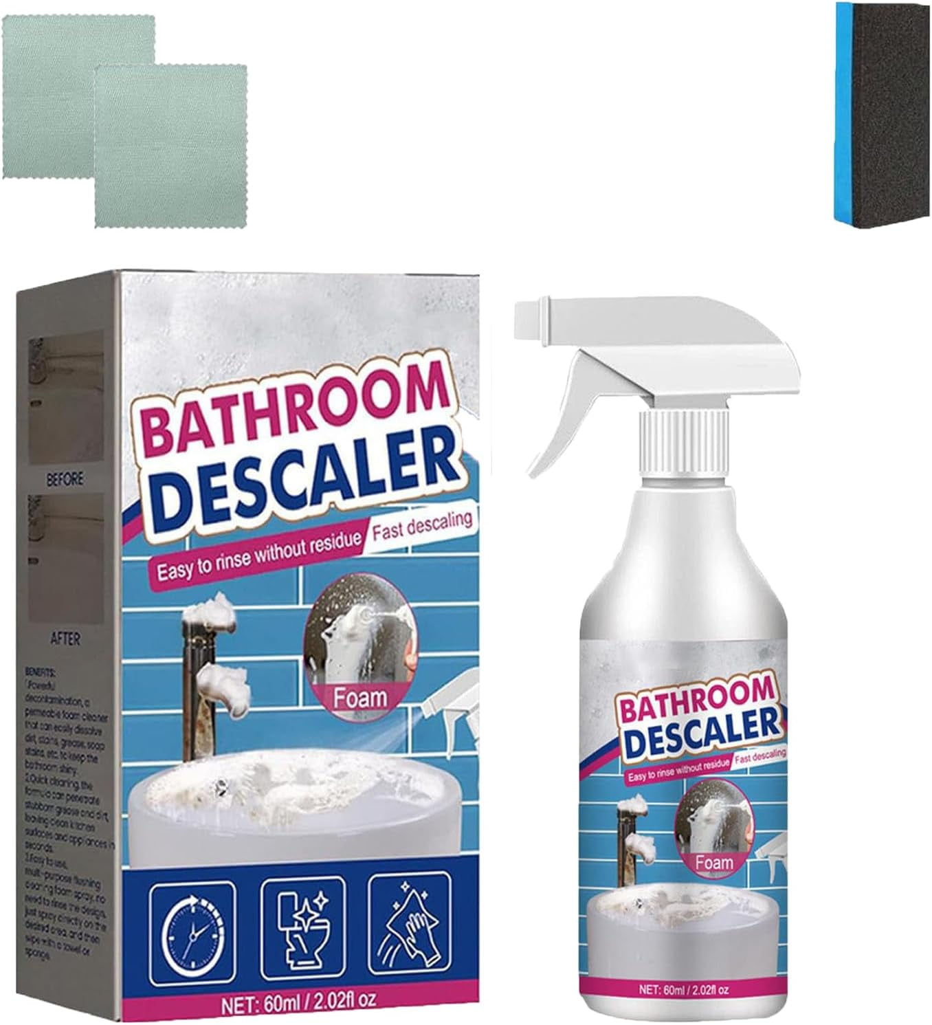 Reshline Foam Cleaner, Reshline Stubborn Stains Cleaner, Bathroom ...