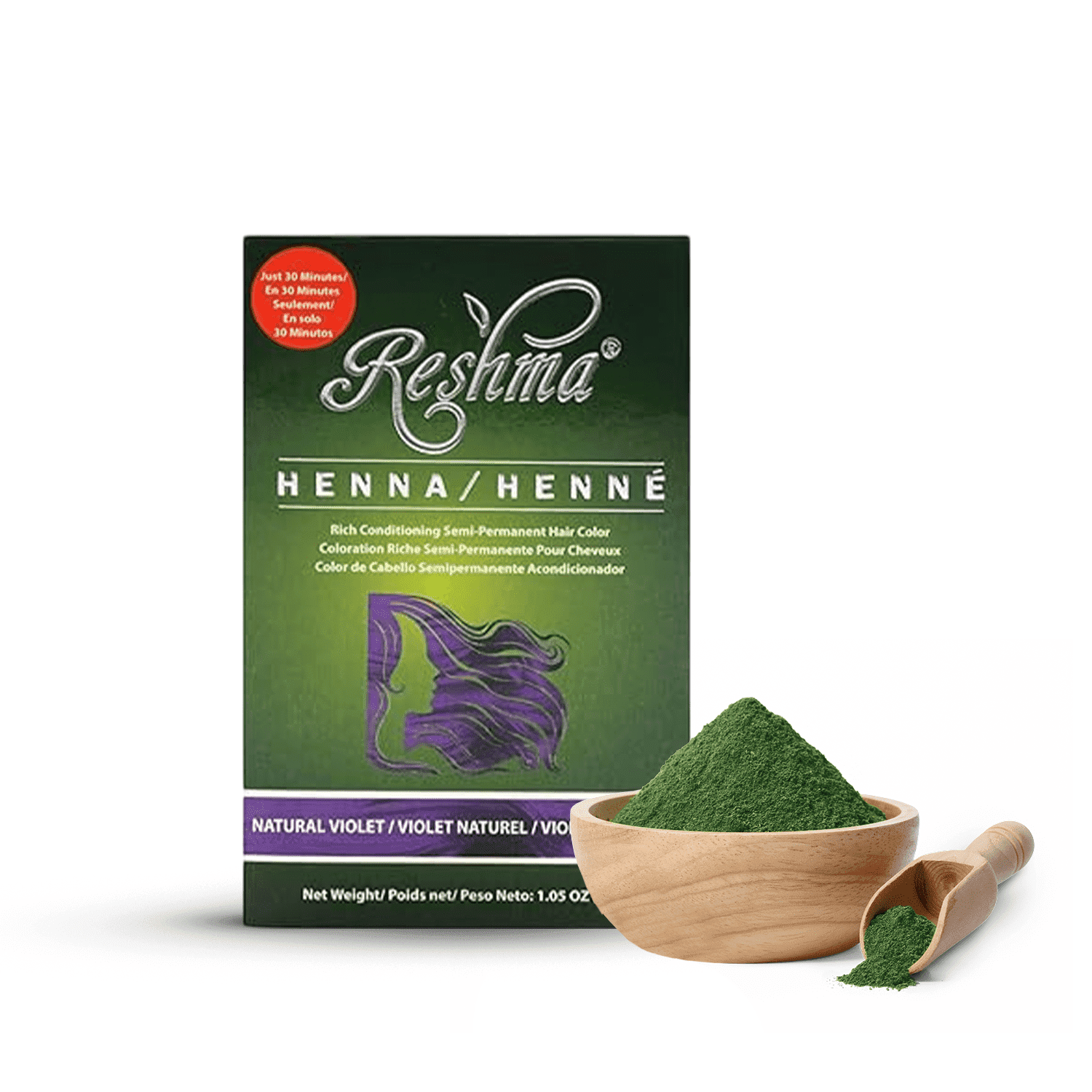 30-Minute Henna Hair Dye Soft Shiny Hair Henna Hair Color Dye, 100% ...