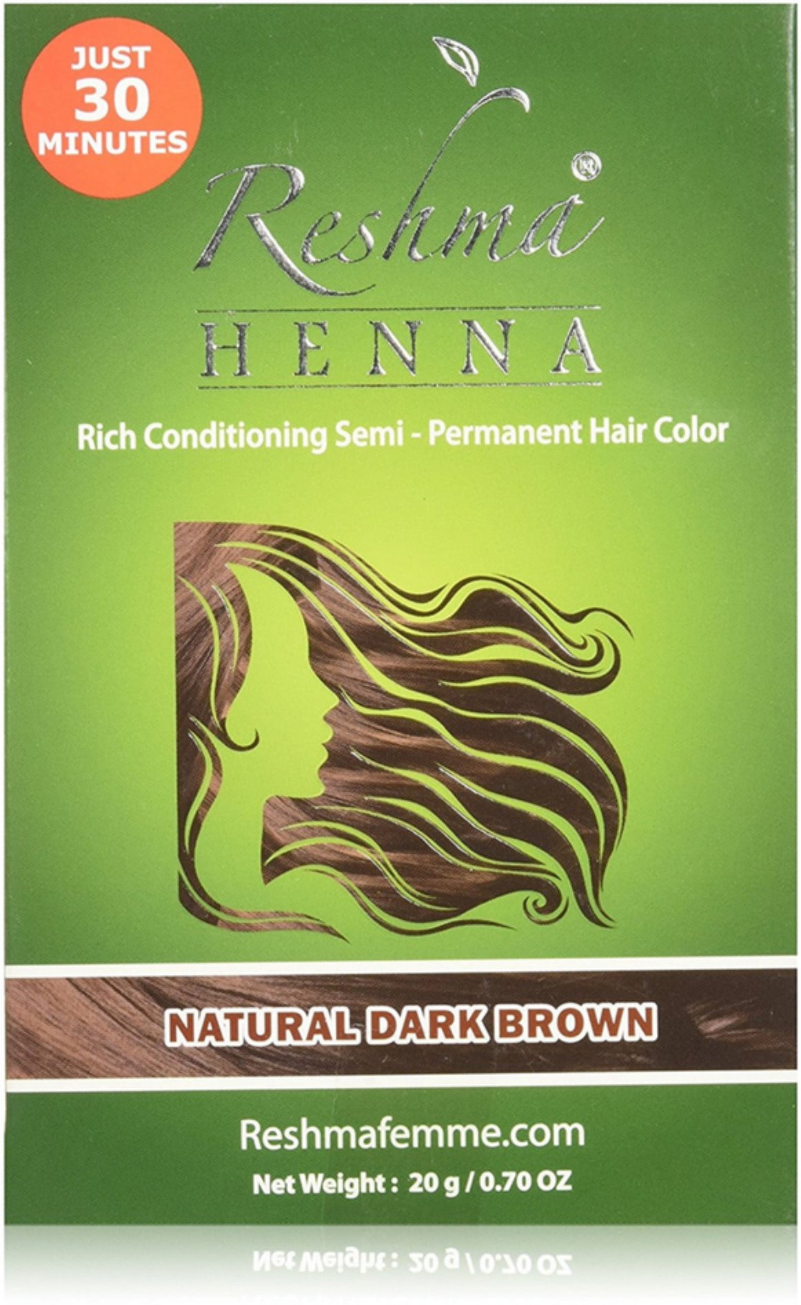 Reshma Femme Henna Rich Conditioning Semi-Permanent Hair Color, Natural ...