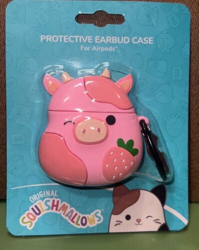 Reshma Strawberry Cow Squishmallow Air Pod Case gen 1 & 2 NEW - Walmart.com