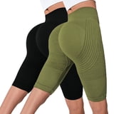 Resicozy 2 Pcs High Waisted Leggings for Women Lift Smooth Shorts for ...