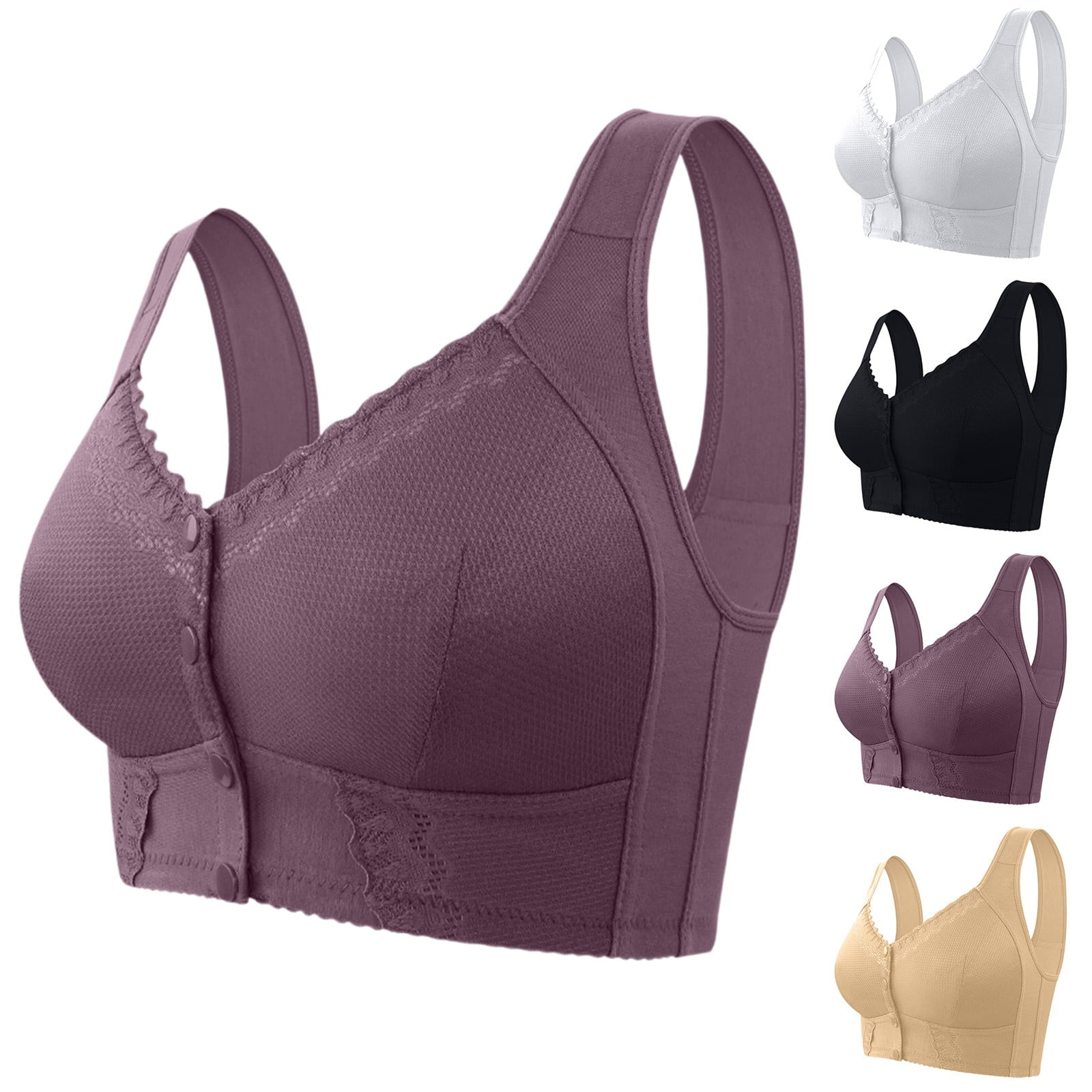 Resicozy Bustella Bras for Women Front Closure Button-Up Comfy Shaping ...