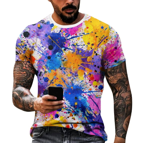 Resicozy Mardi Gras T-Shirt for Men 2026 Funny Printed Holiday Casual ...