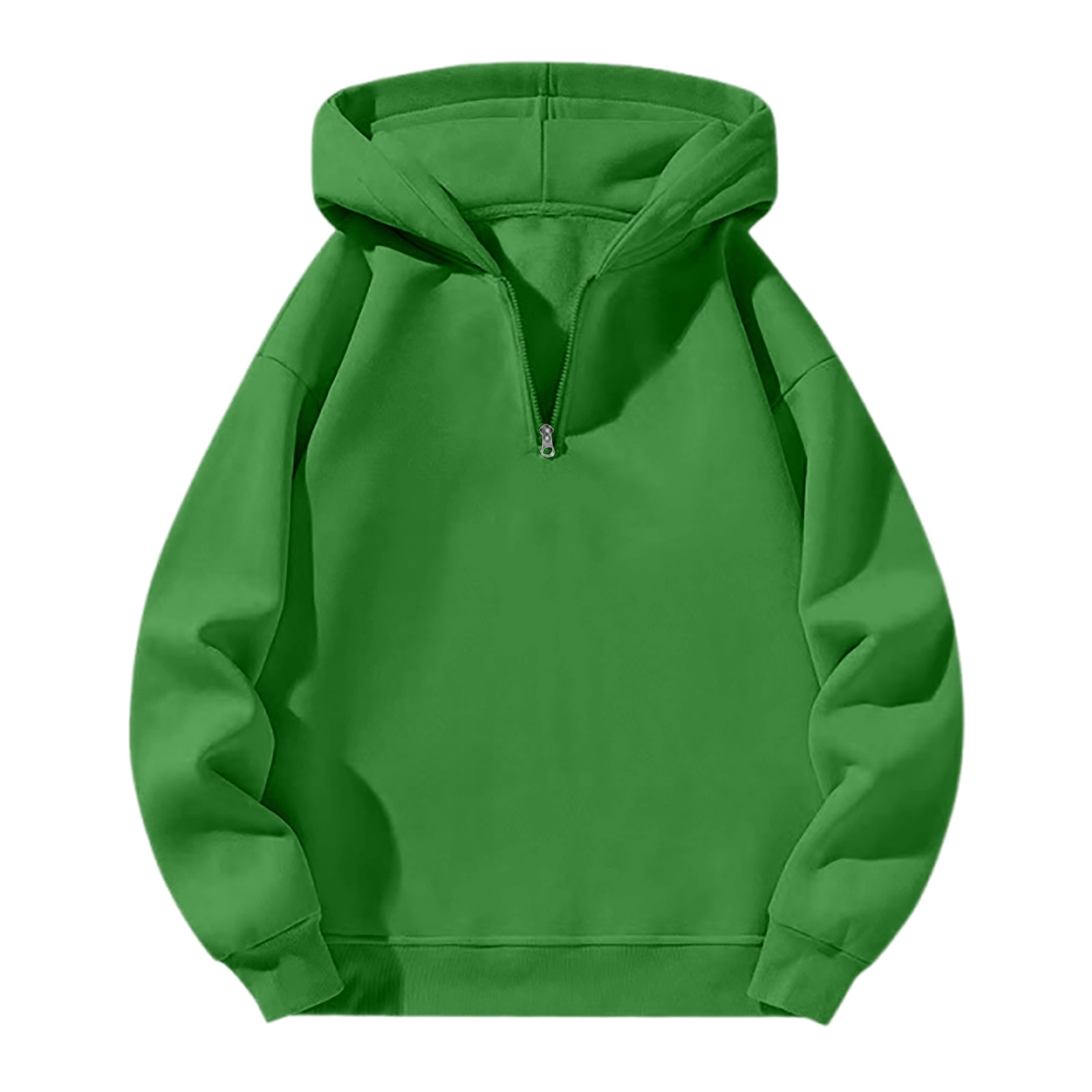 Resicozy Men's Quarter Zip Hoodies Zip Up Solid Color Hoodie Long ...