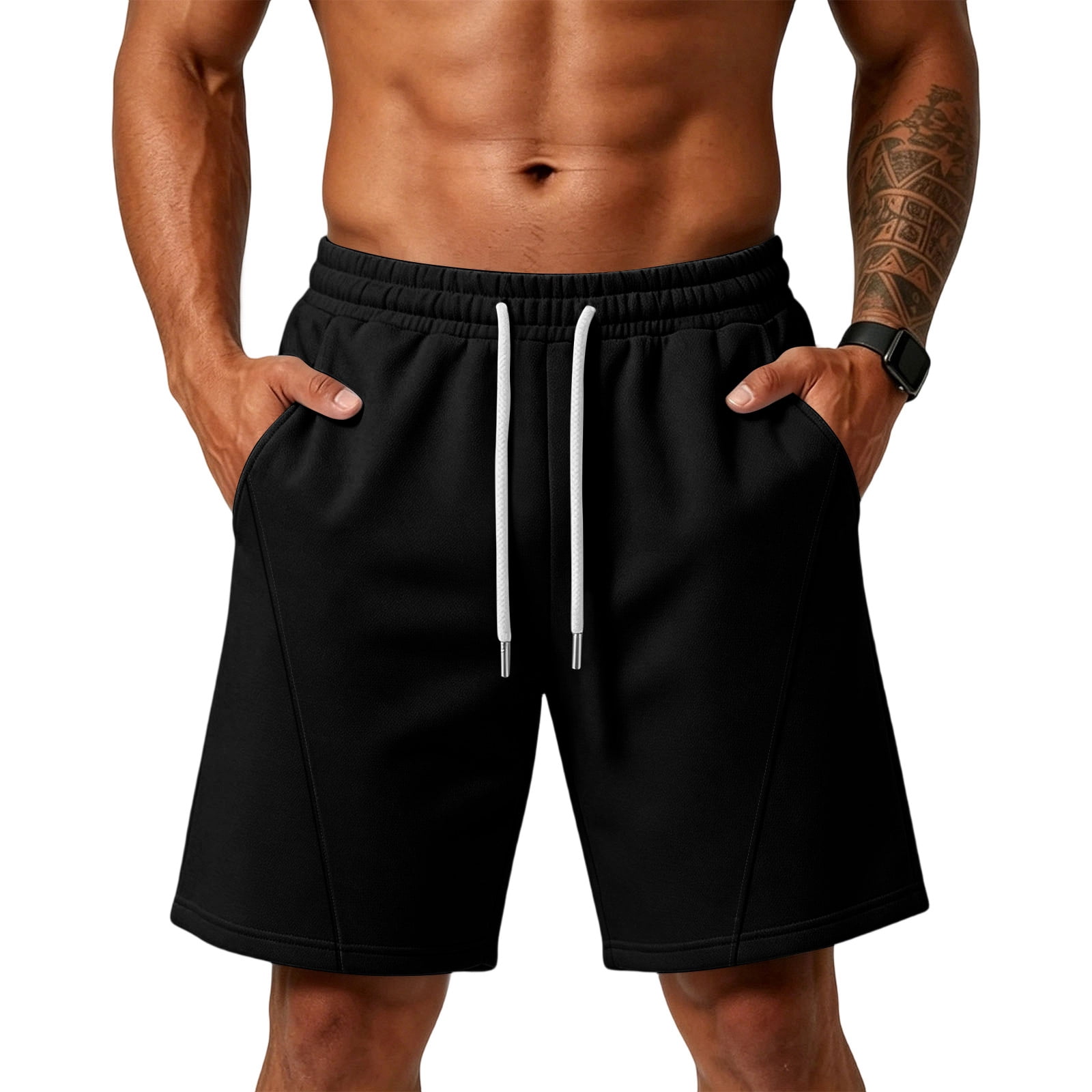 Resicozy Mens Baggy Sweat Shorts 2026 Cotton Athletic Shorts Workout ...