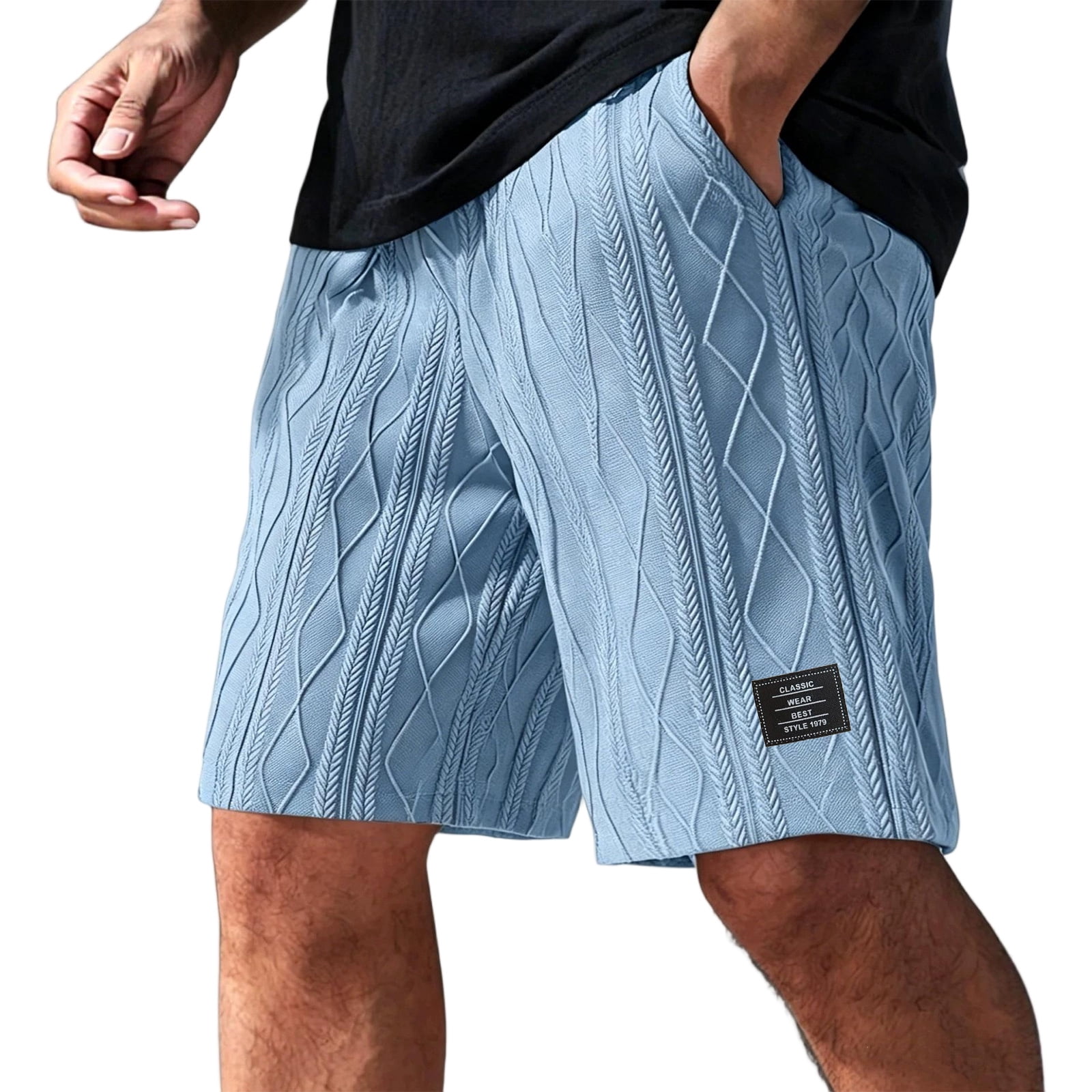 Resicozy Mens Shorts 2026 Casual Breathable Cotton Embroidered Comfort ...
