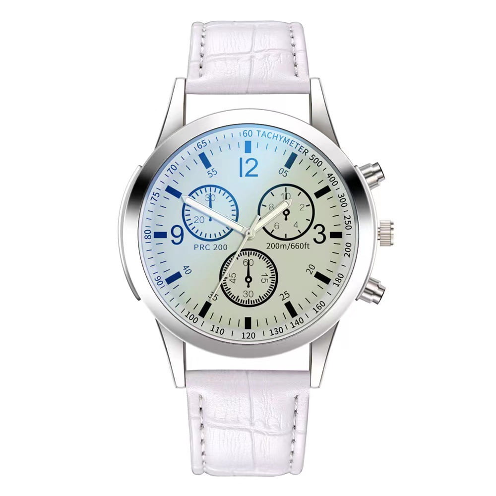 Resicozy Mens Watches Casual Big Face Watch Stainless Quartz Dress ...