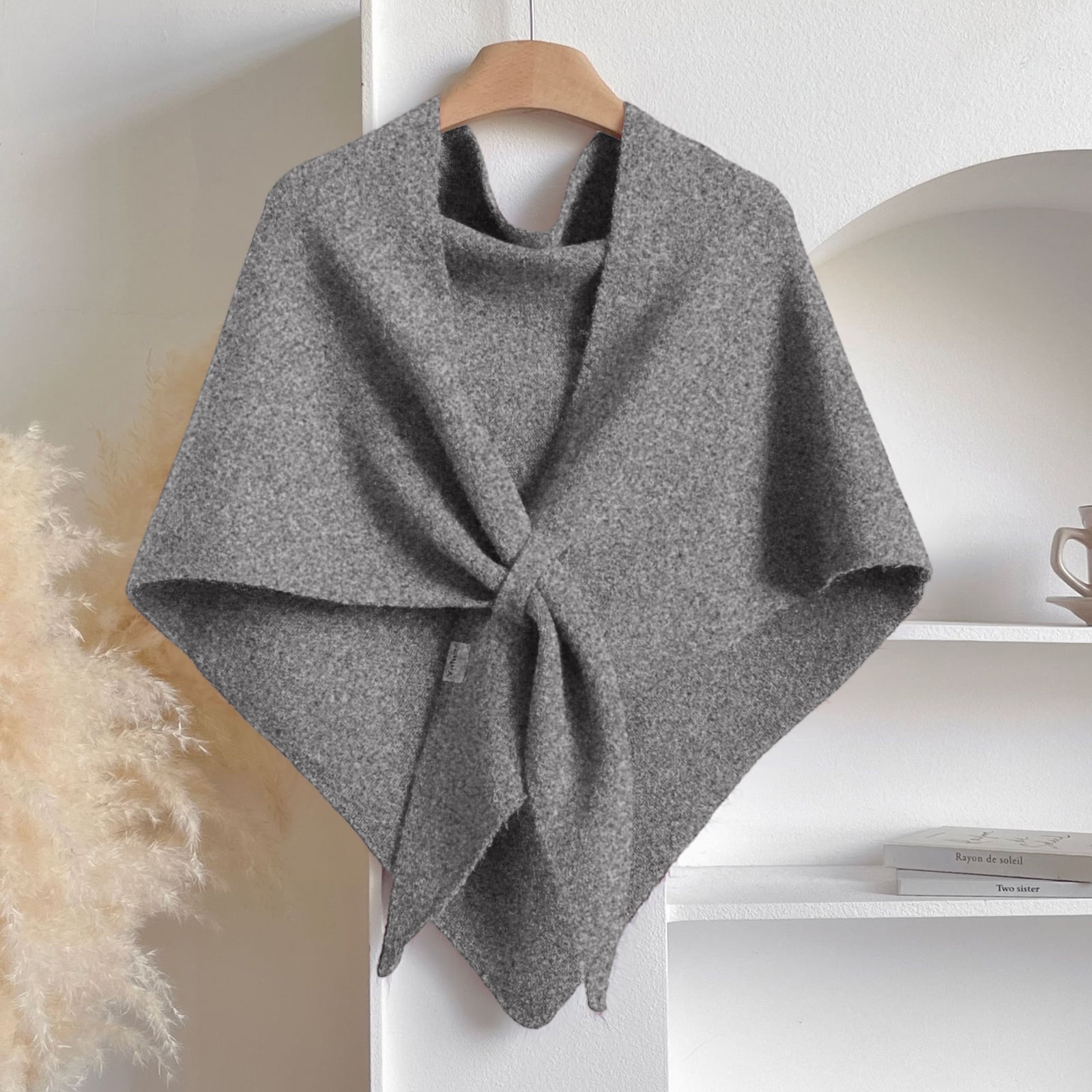 Resicozy Pashmina Shawl Wraps for Women Knitted Solid Color Cardigan ...