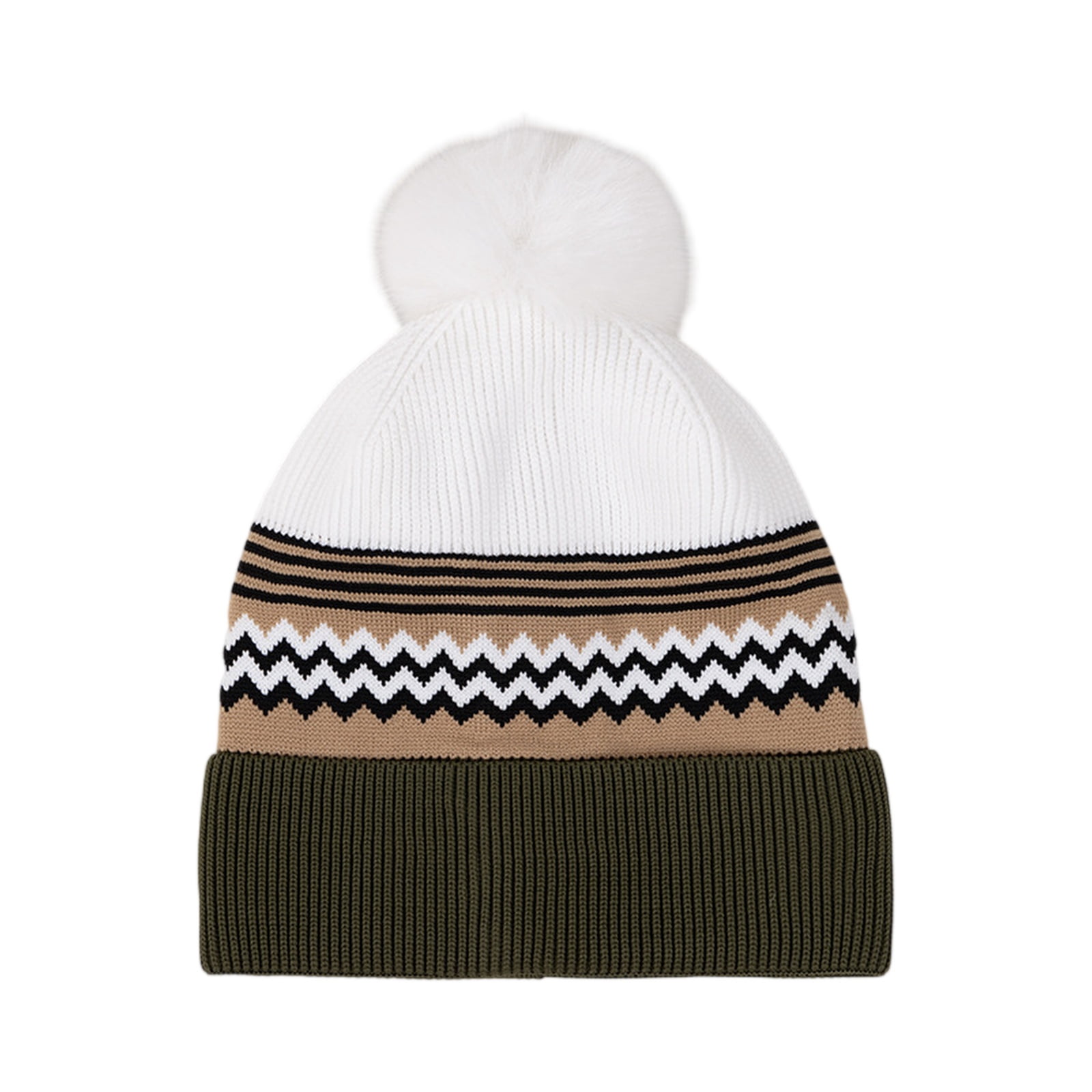 Resicozy Winter Beanies Hat for Men Women Plain Color Stripe Soft ...