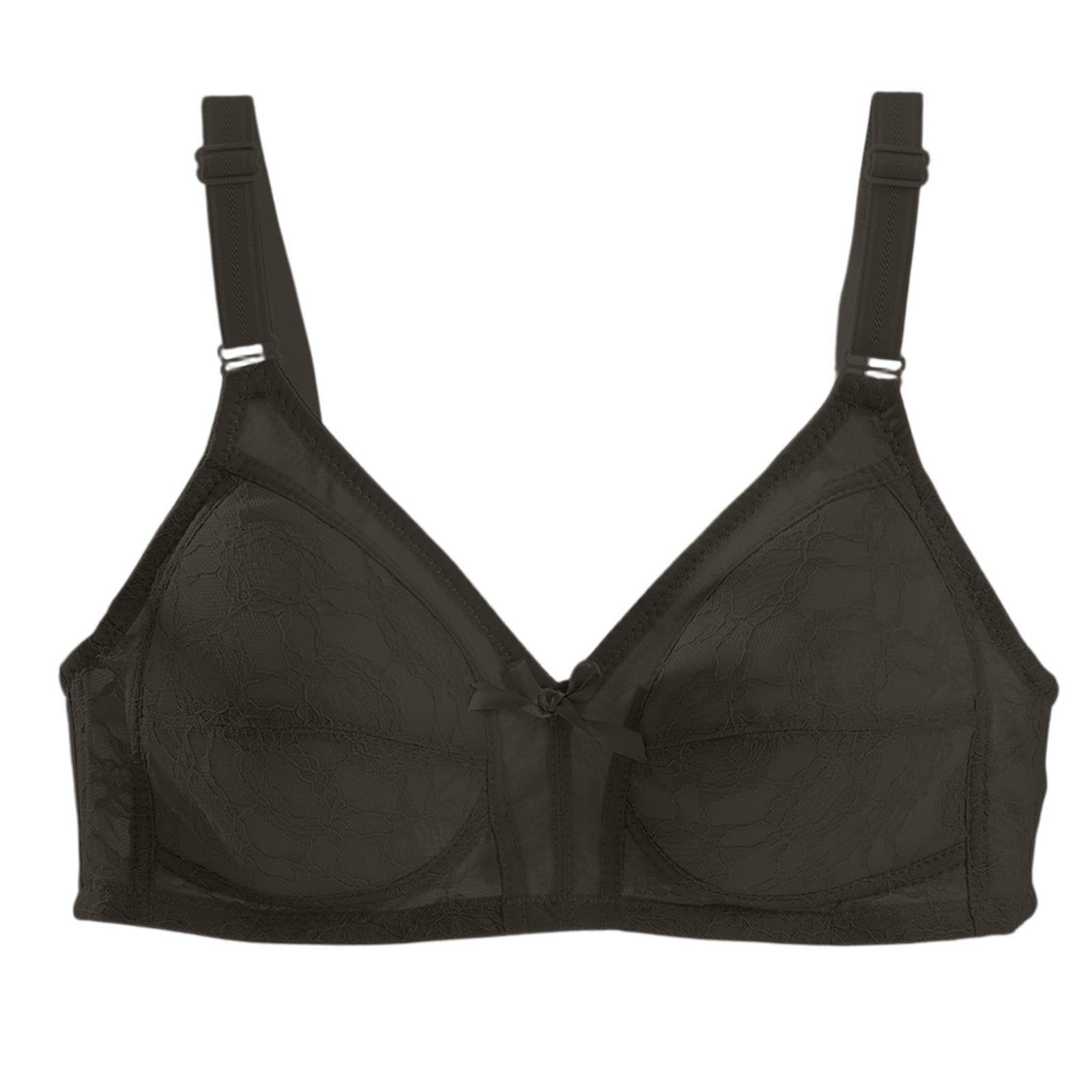 Resicozy Women's Underwire Bras Solid Color Full-Coverage Bra with Stay ...