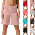 Resicozy Womens Fold Over Shorts Y2K Shorts Elastic Waist Lounge ...