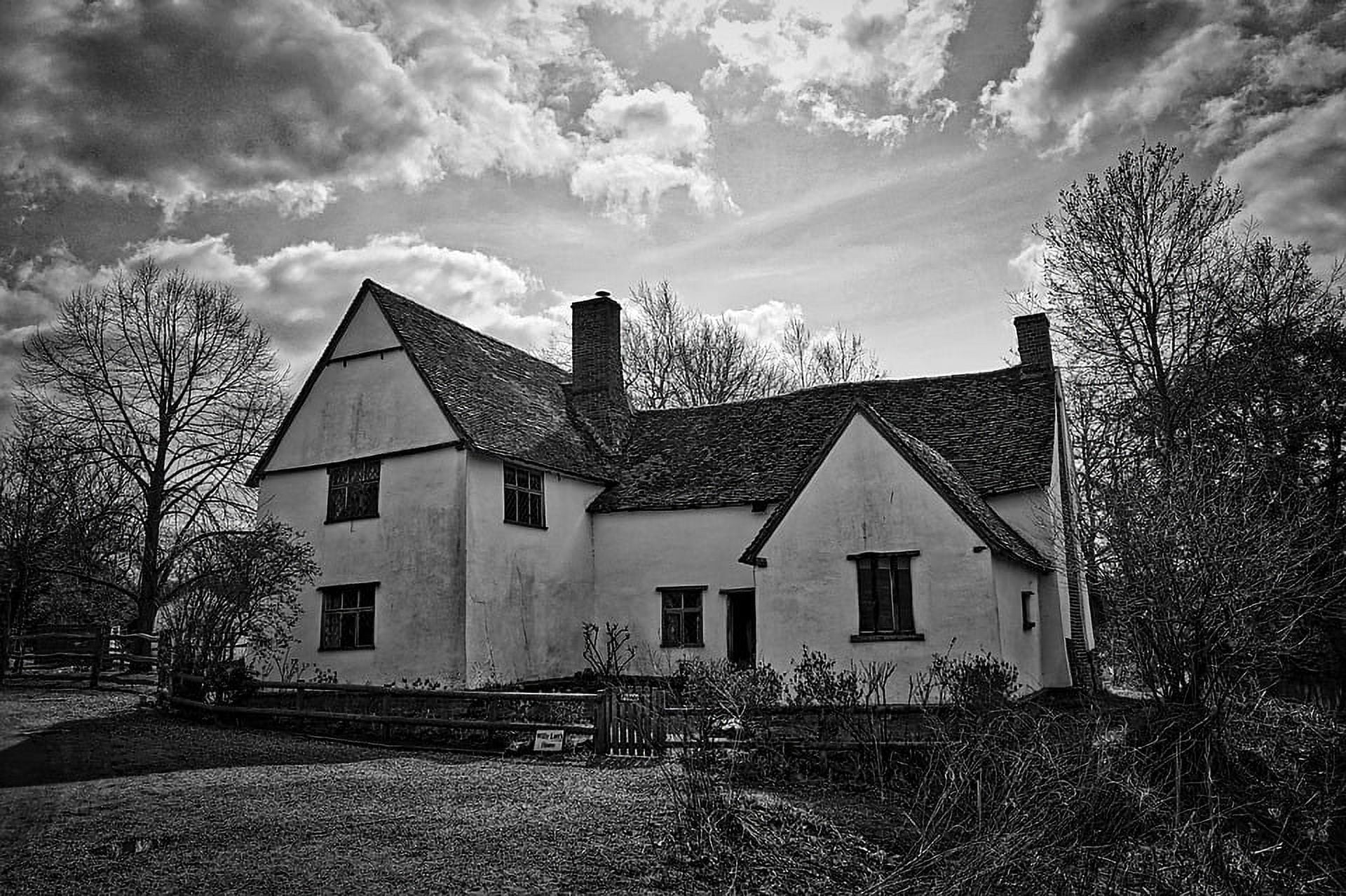 Residence House Exterior Housing Flatford House - Laminated Poster ...