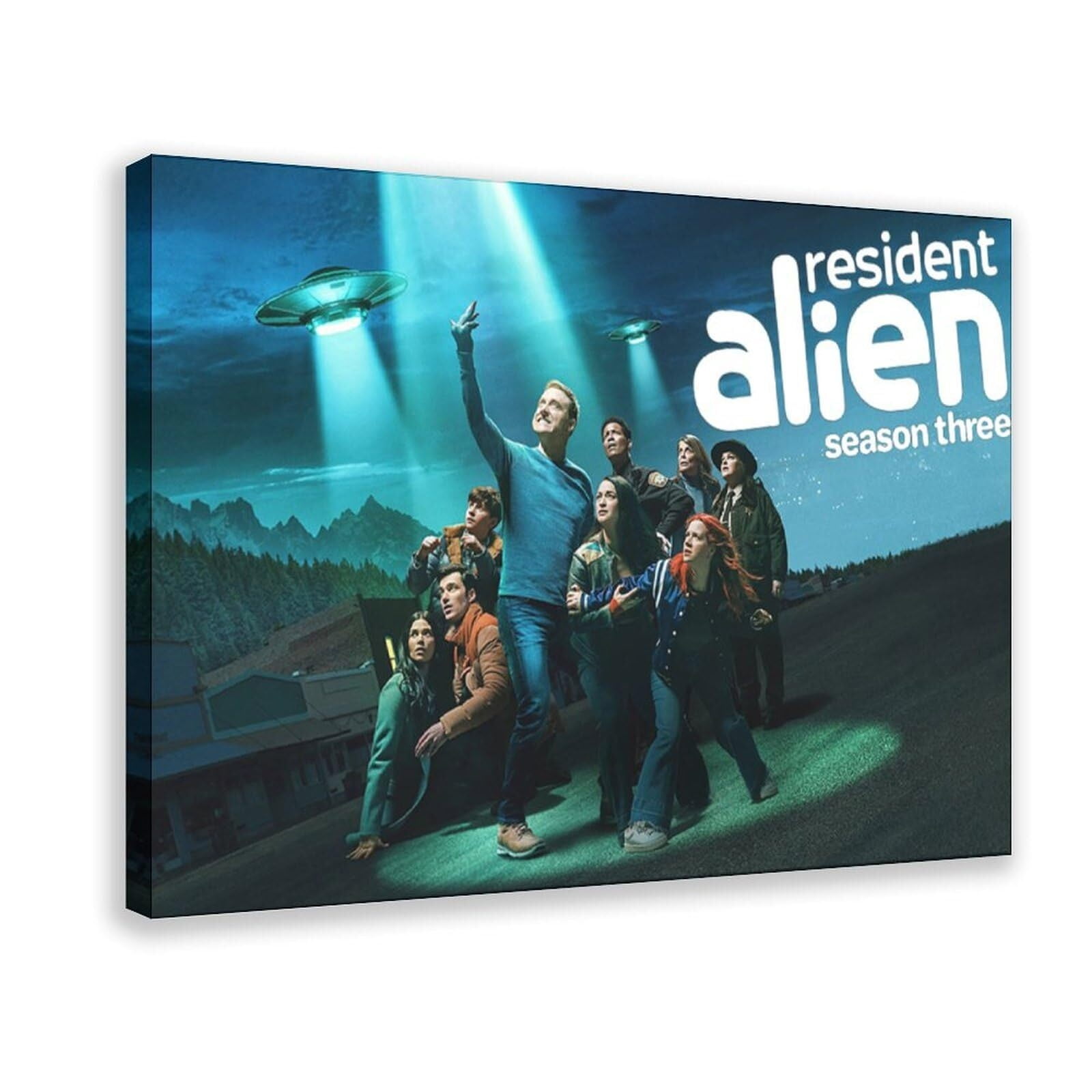 Resident Alien Tv Series Poster 9 Canvas Bedroom Decor Landscape Office ...
