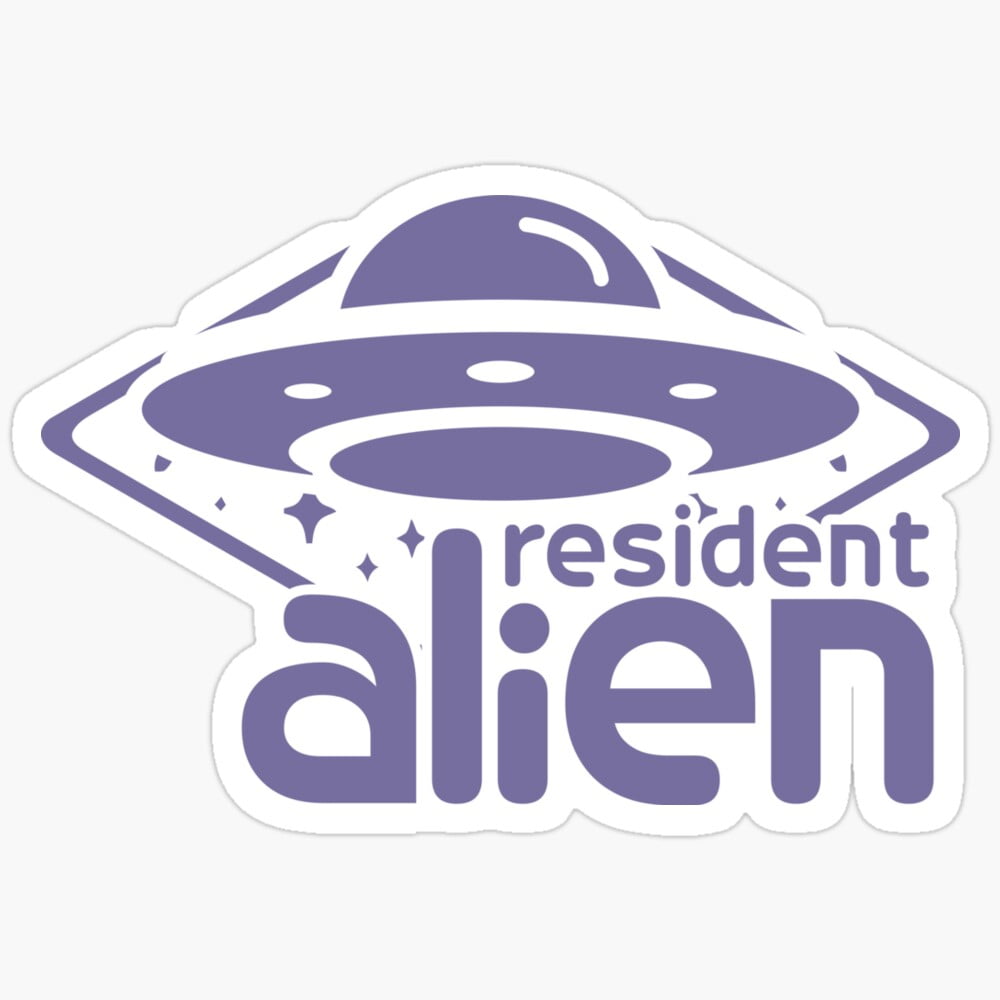 Resident Alien Ufo 2 Sticker Phone Decal Water Bottle Stickers Car ...