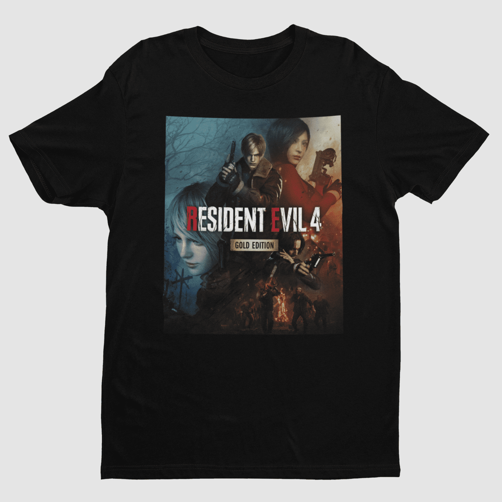Resident Evil 4 Remake Shirt Gold Edition Survival Horror Design ...