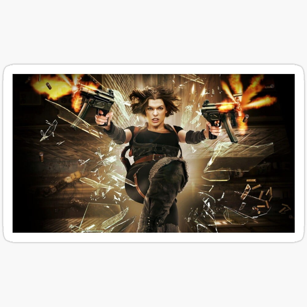 Resident Evil Milla Jovovic Sticker Phone Decal Water Bottle Stickers ...