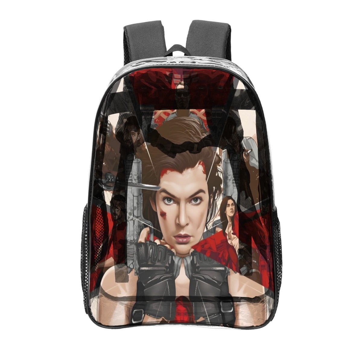 Resident Evil Pattern Transparent Backpack Lightweight And fashionable ...