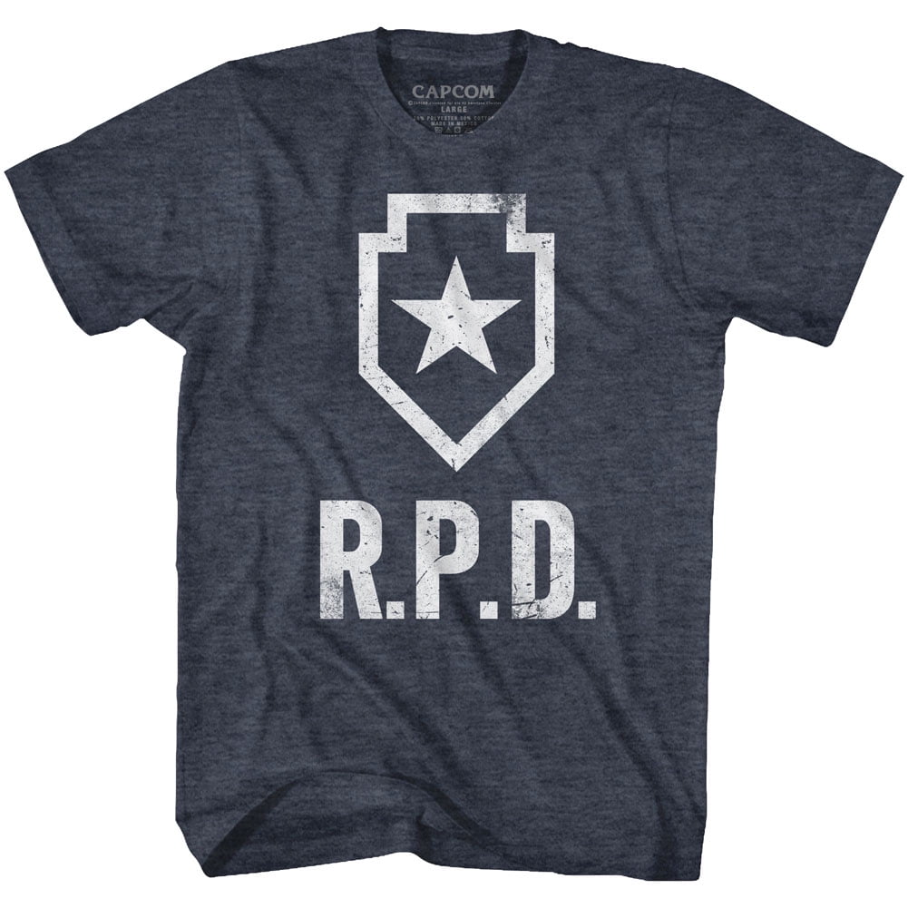 Resident Evil RPD Navy Heather Adult T-Shirt - Walmart.com