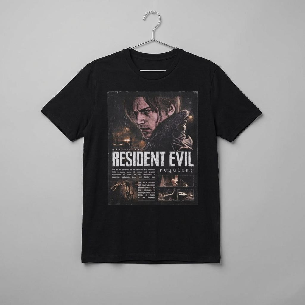 Resident Evil Requiem Shirt, Leon Kennedy RE9 Tee, Biohazard Requiem ...